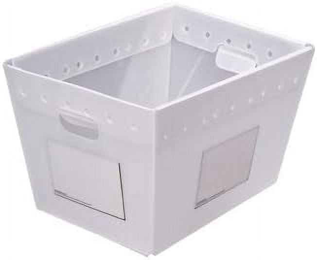 Reusable Plastic Postal Tote, Storage Box Collapsible Tote, Lightweight ...