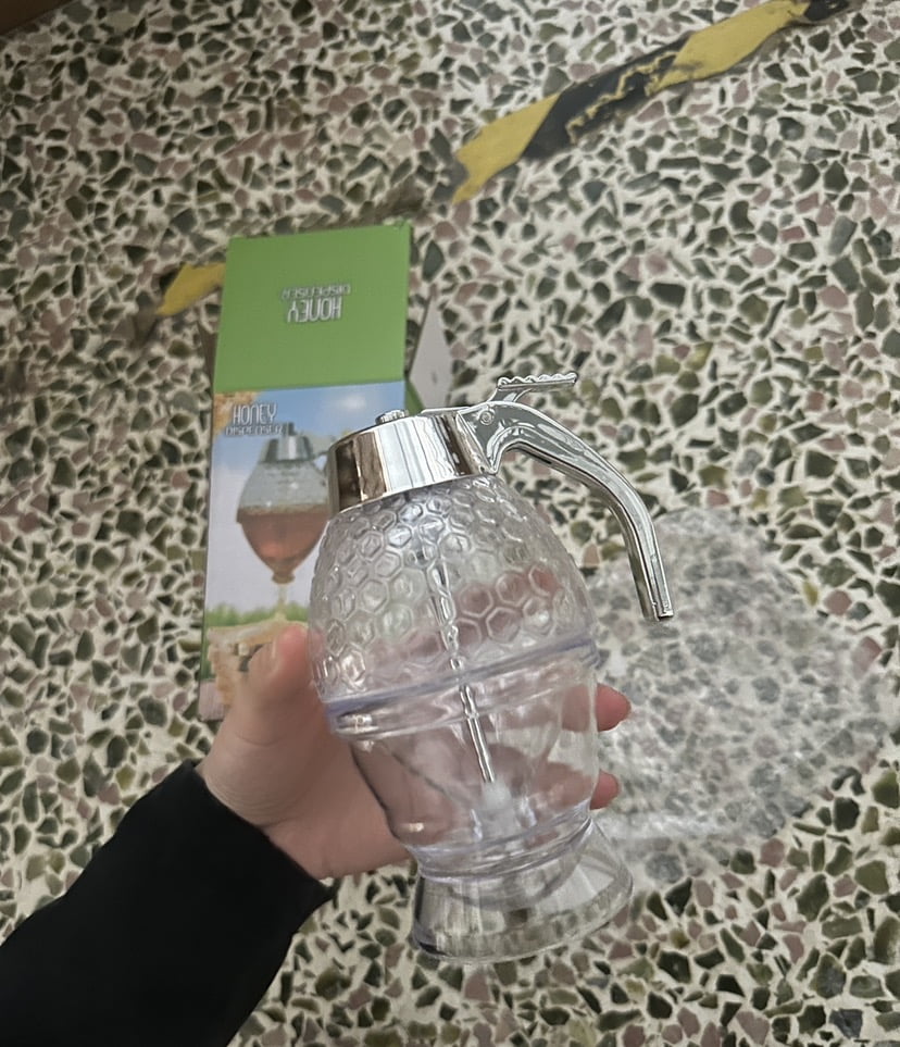 Reusable Plastic Versatile Honey Dispenser - Storage Rack for Syrup ...