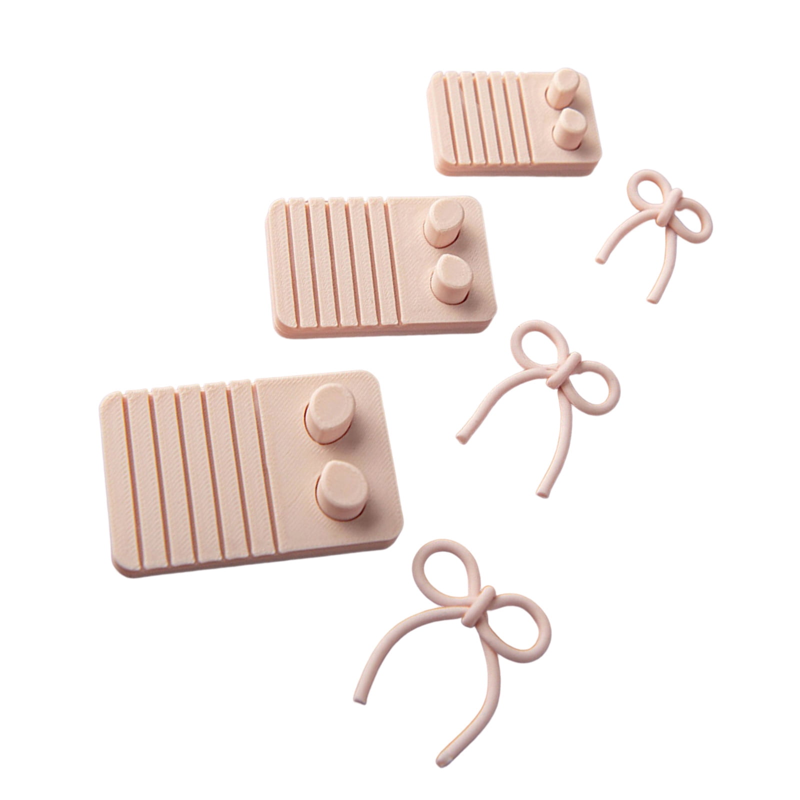 Reusable Polylactic Acid Clay Moulds with Bowknot Template & Line ...