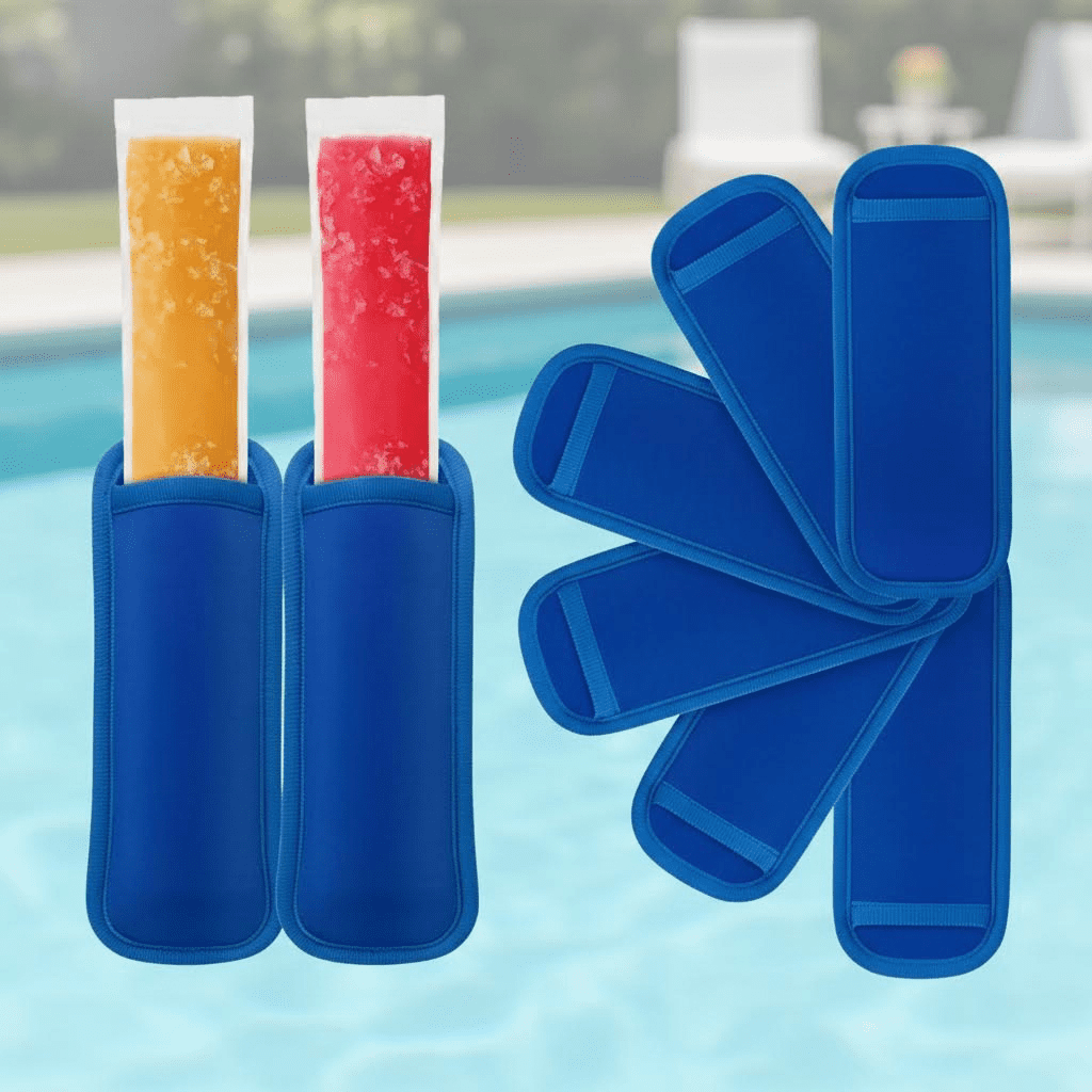 Reusable Popsicle Molds and Holders for Kids - 6 Pack No Drip Ice Pop ...
