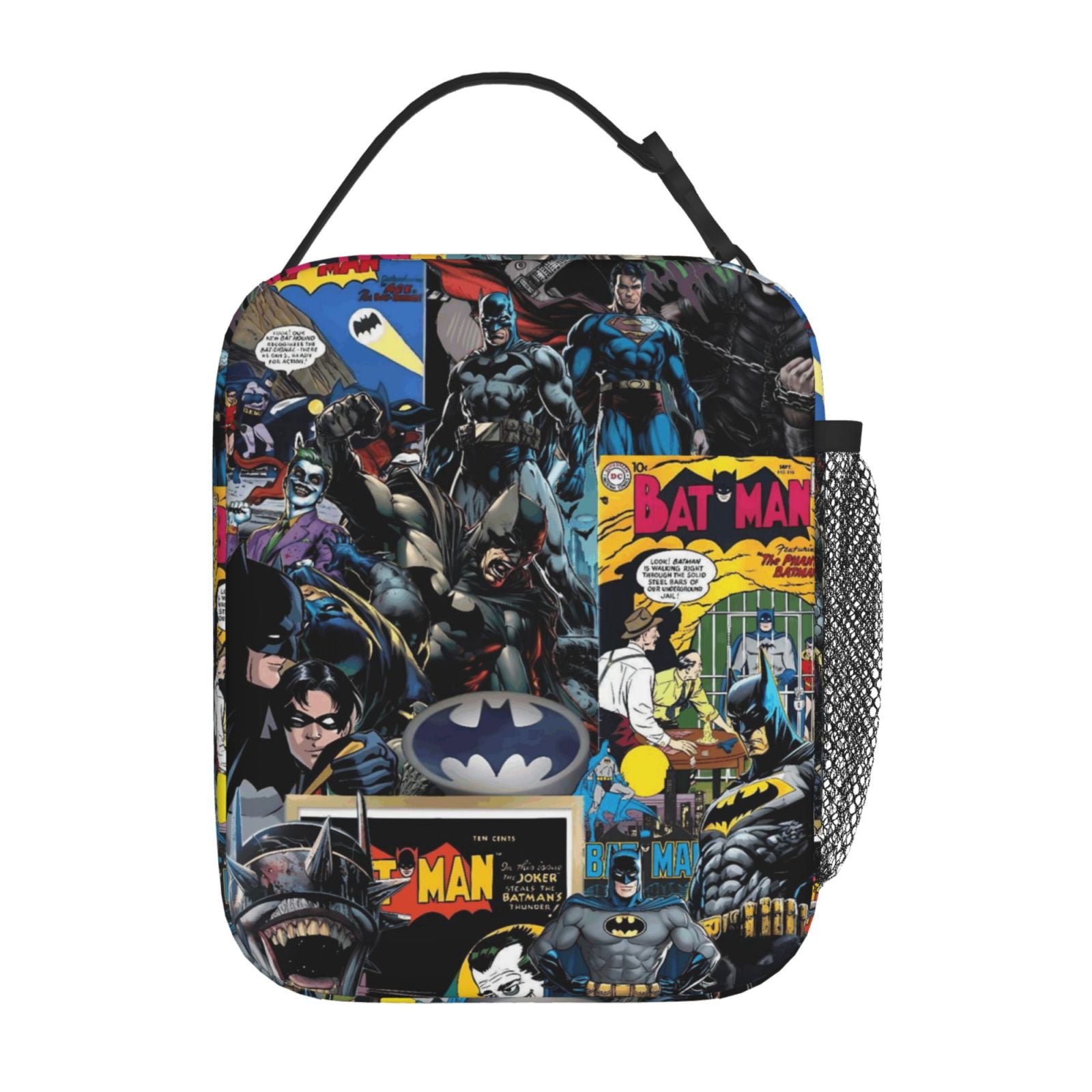 Reusable Portable Lunchbox Bat-man Lunch Bag Insulated Cooler Tote with ...