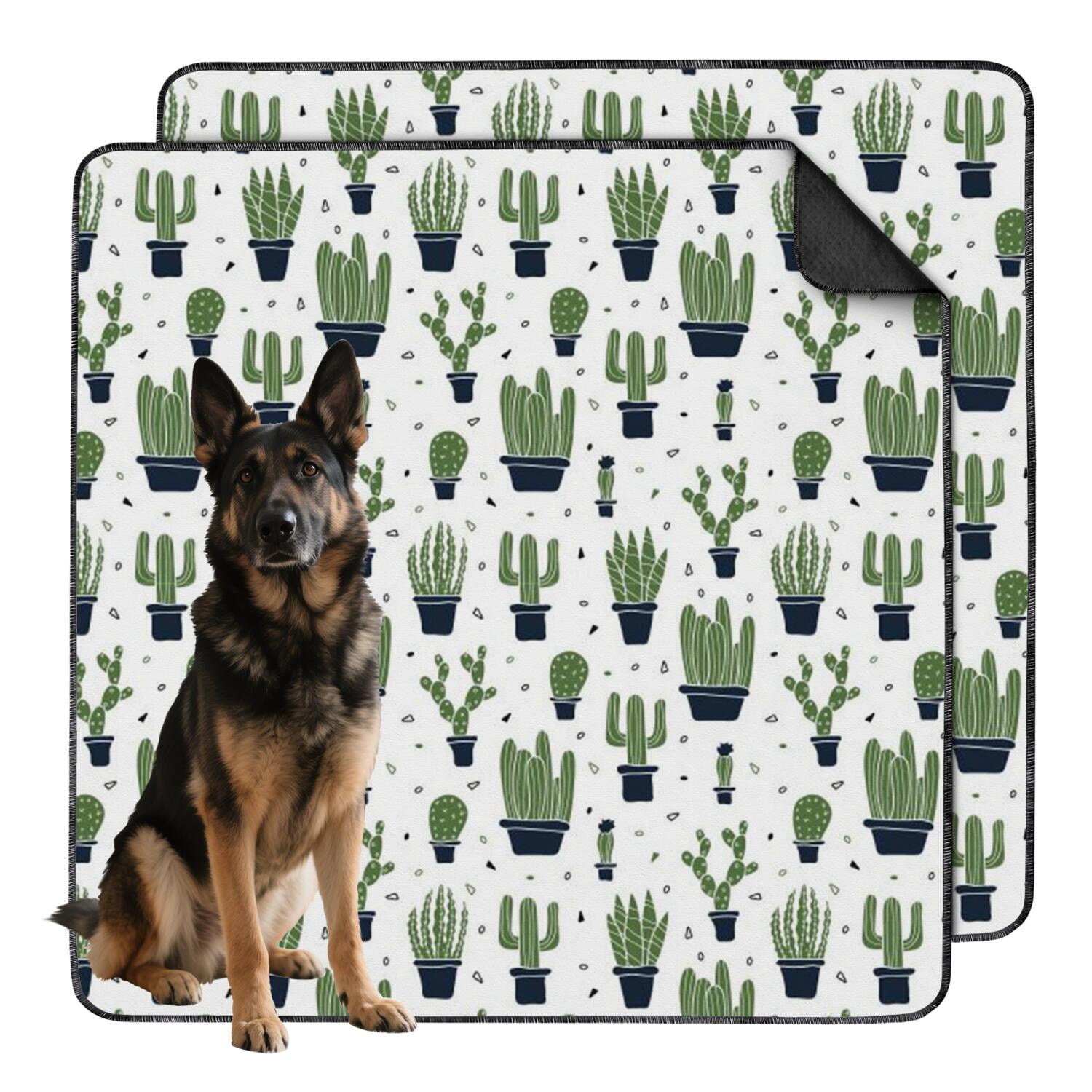 Reusable Potty Pads with Decorative Edge, Washable Mat for Protecting ...