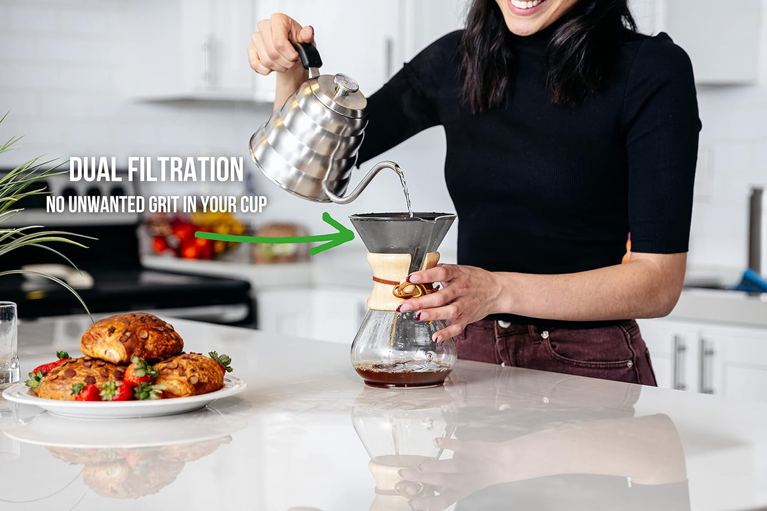 Reusable Pour Over Filter & Pour Over Kettle - Walmart.com