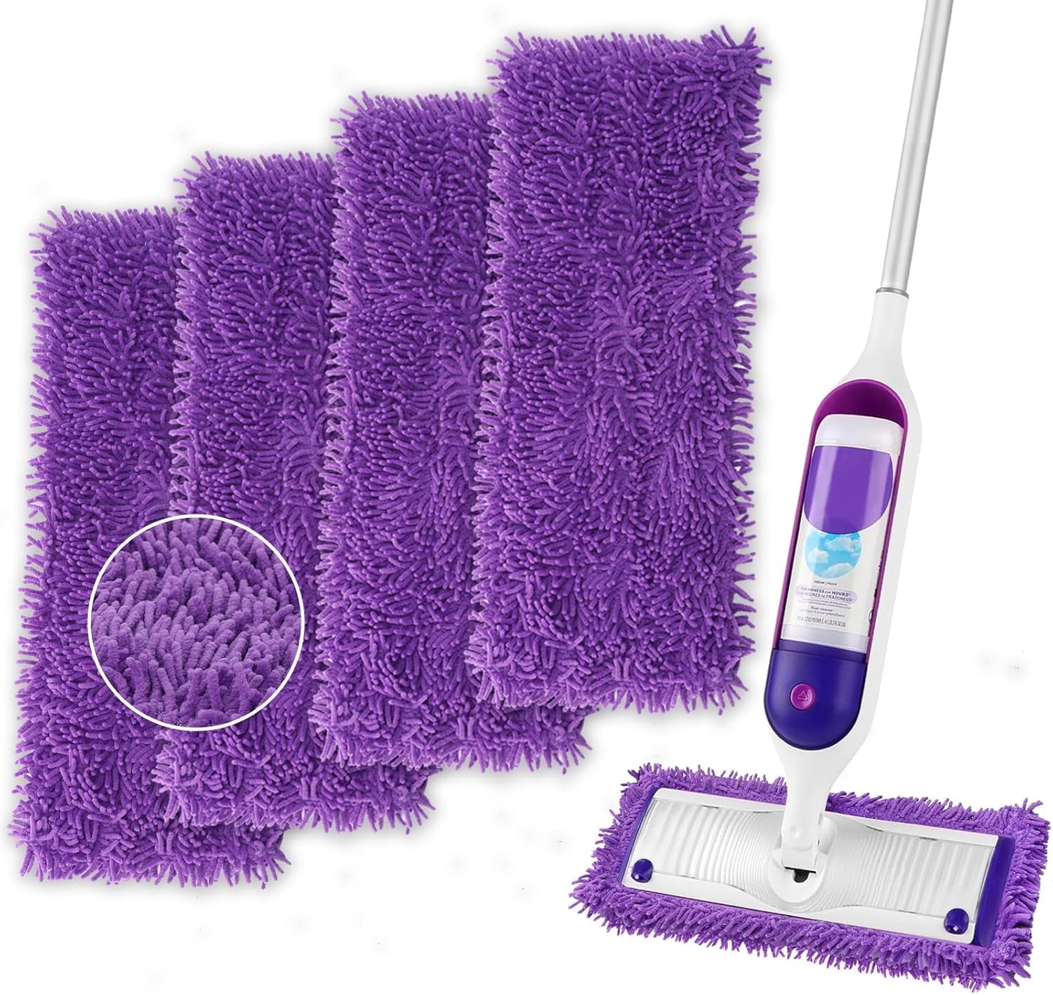 Reusable Power Mop Refills Pads Compatible with Swiffer Power Mop ...