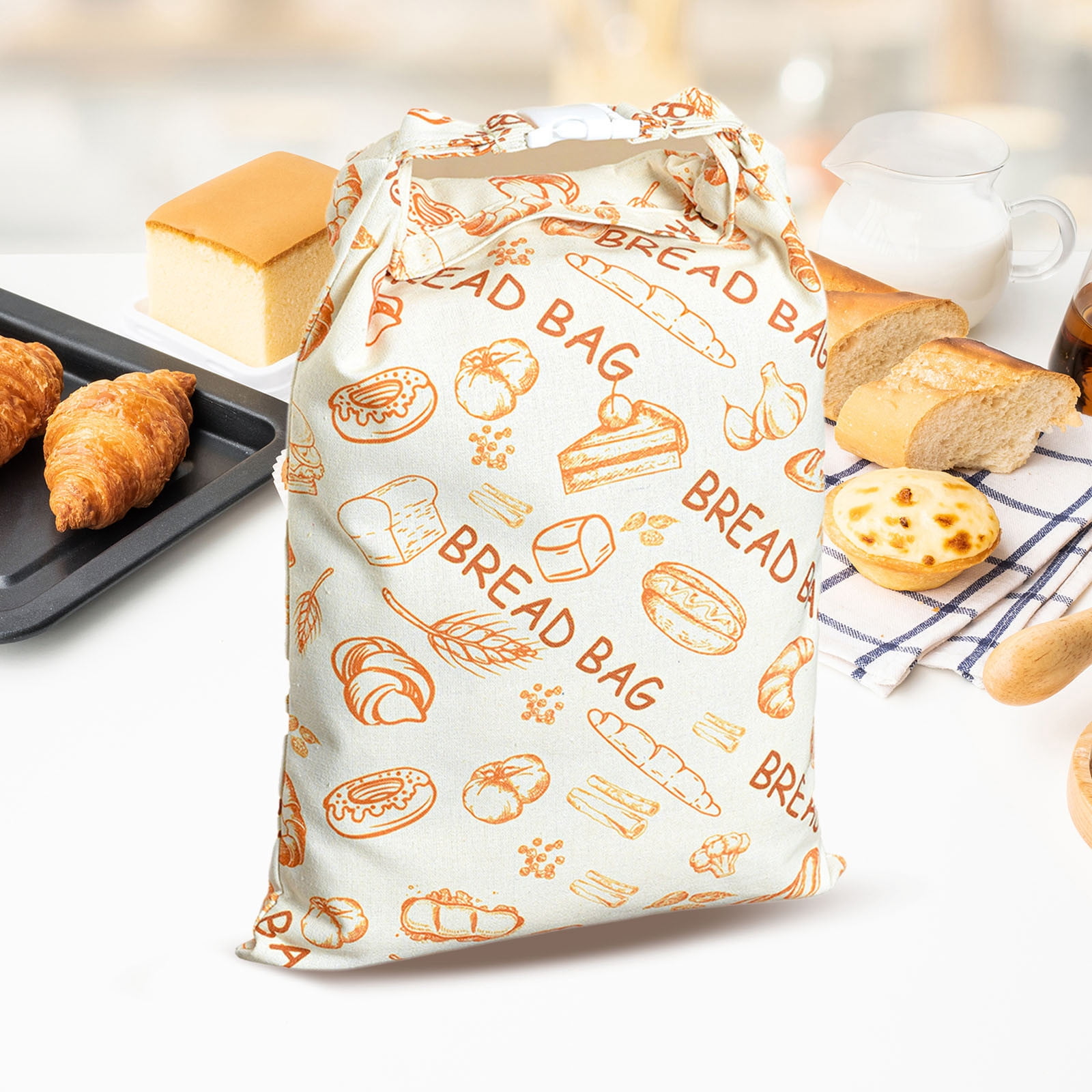 Reusable Premium Beeswax Bread Bag, 2 Pack Sourdough Bags for Storing ...