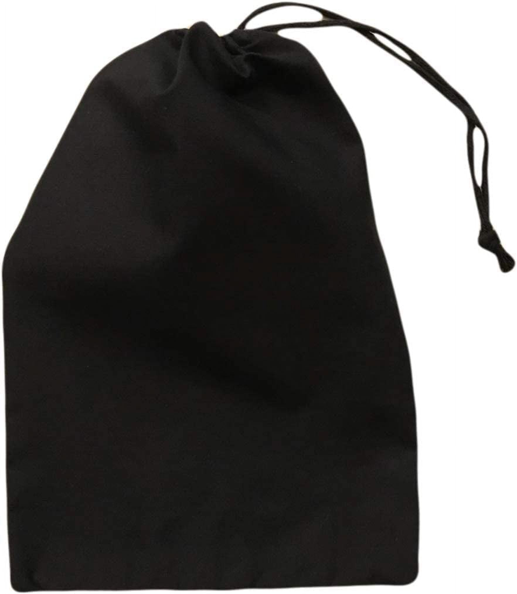 Reusable Produce friendly Cotton Single Drawstring Muslin Bags BLACK ...