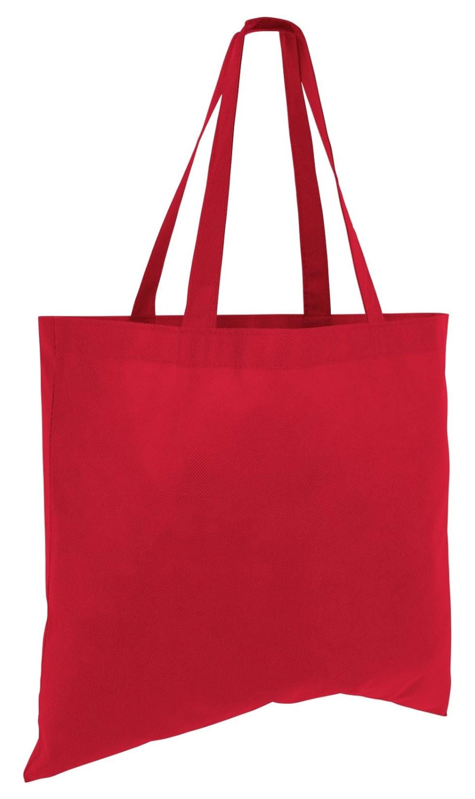 Reusable Promo Totes Recyclable Non-Woven Polypropylene Bags (24, Red ...