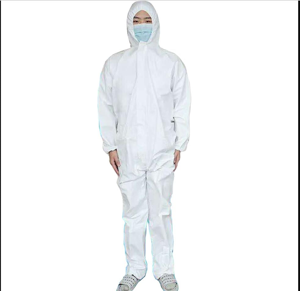 Reusable Protective suit Coverall Hazmat Suit Anti-Spit Liquid Splash ...