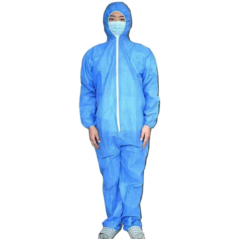 Reusable Protective suit Coverall Hazmat Suit Anti-Spit Liquid Splash ...