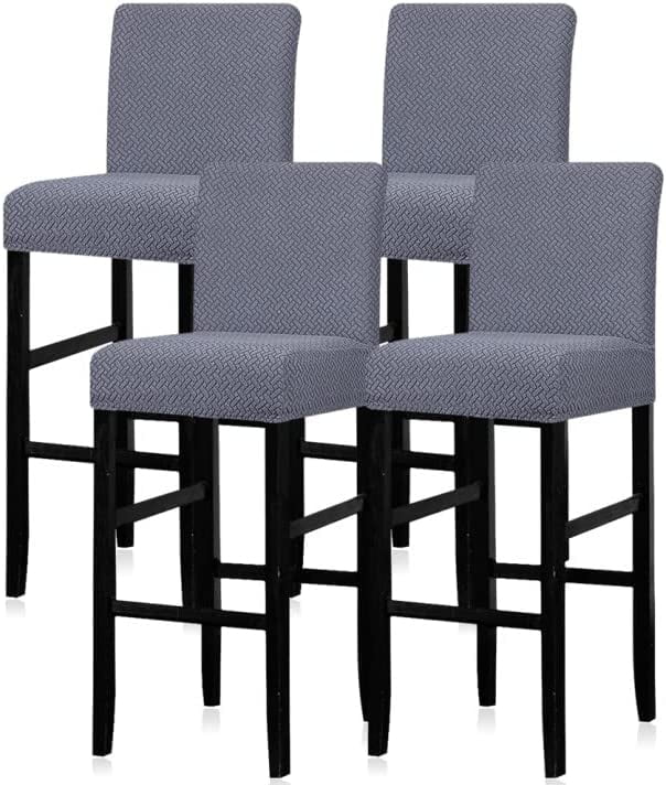 Reusable Pub Counter Stool Chair Covers Slipcover Stretch Removable ...