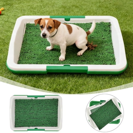 Costway Artificial Turf Pet Potty Training Grass Pad 30''x20'', Indoor ...
