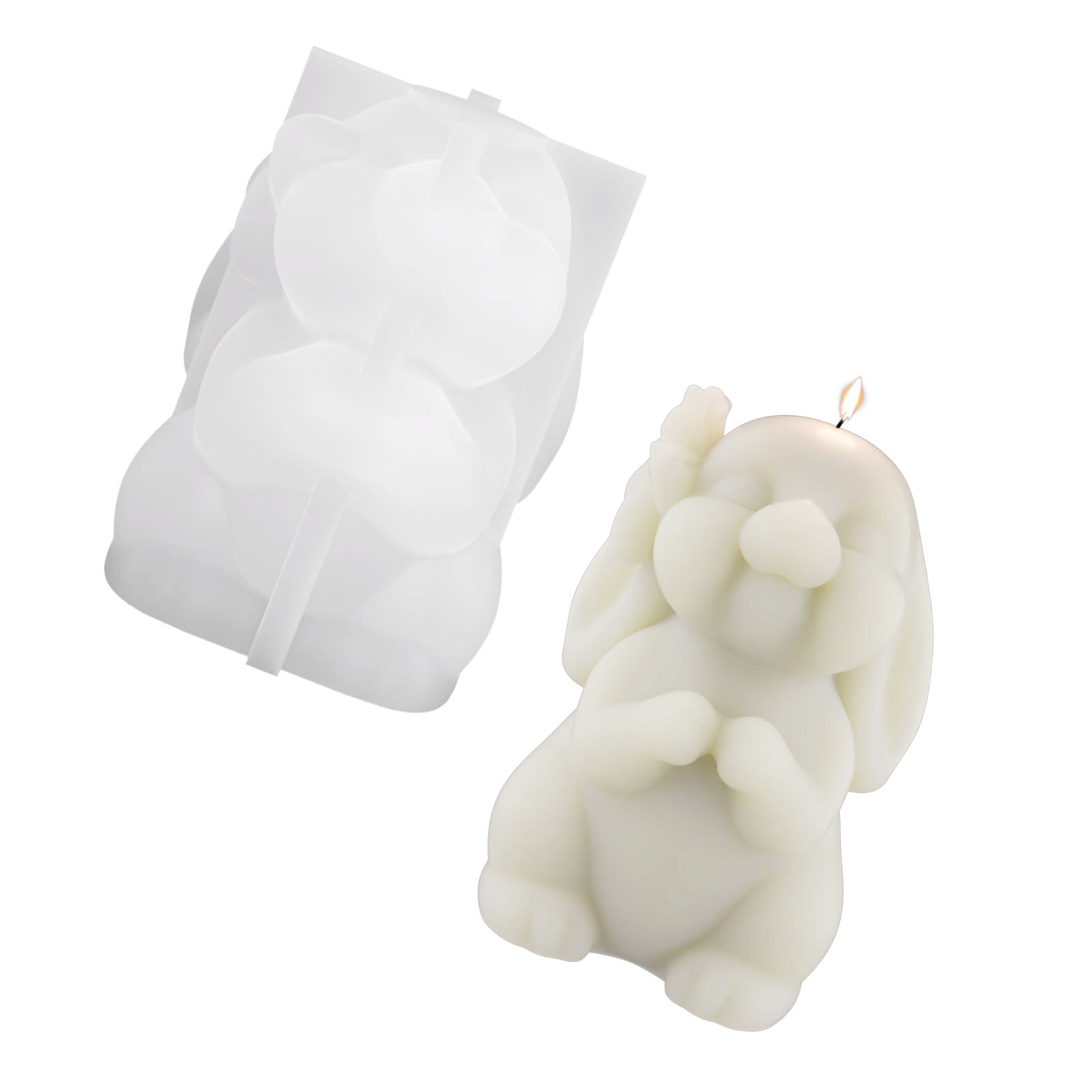Reusable Rabbits Shaped Silicone Mould Heat Resistant Easy Cleaning ...