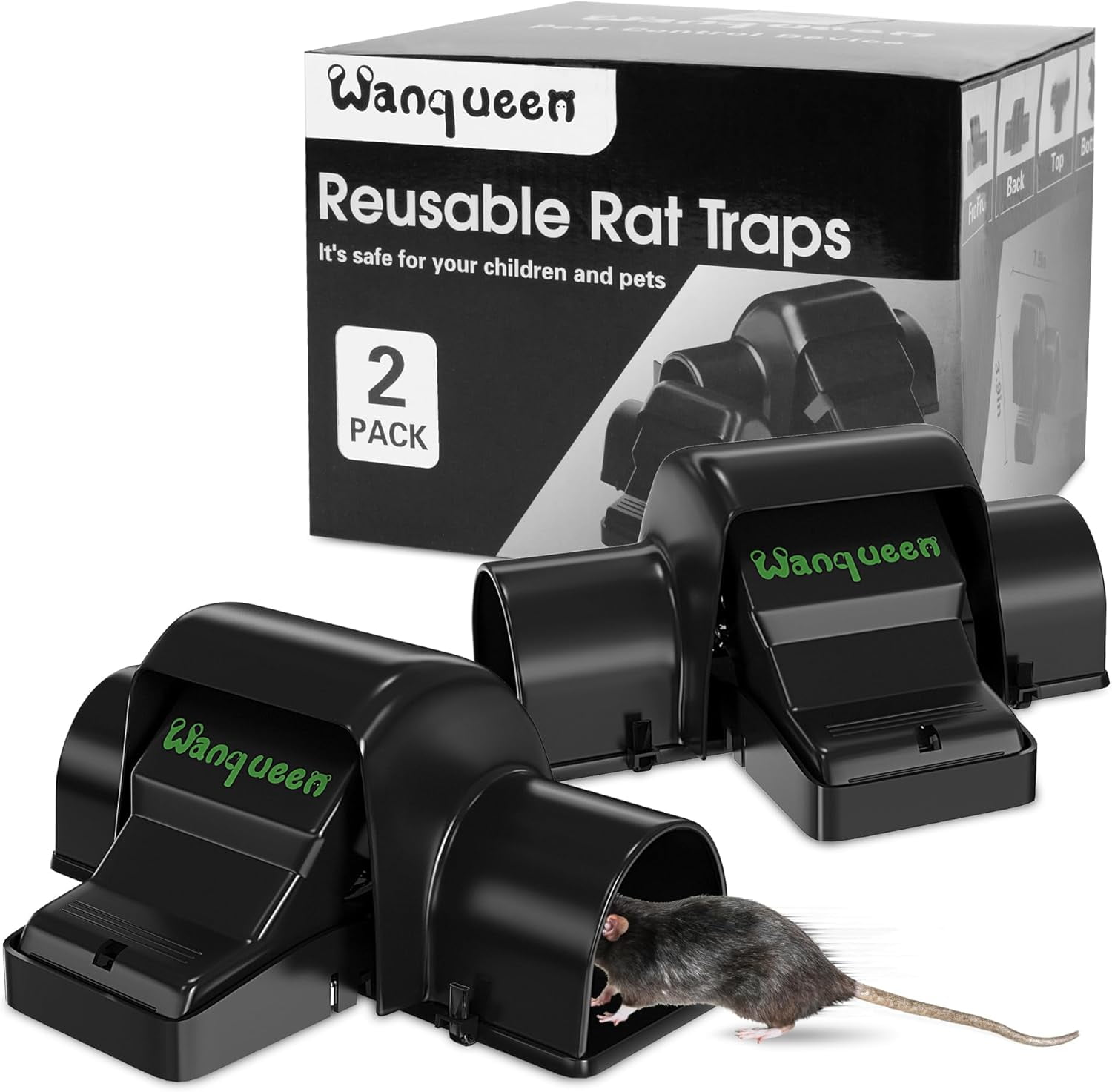 Reusable Rat & Chipmunk Traps, Prevents Accidental Triggering Mouse ...