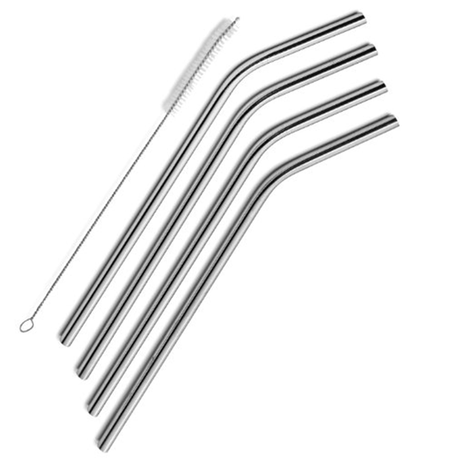 Reusable Recyclable Stainless Steel Drinking Straws with Washing Brush ...