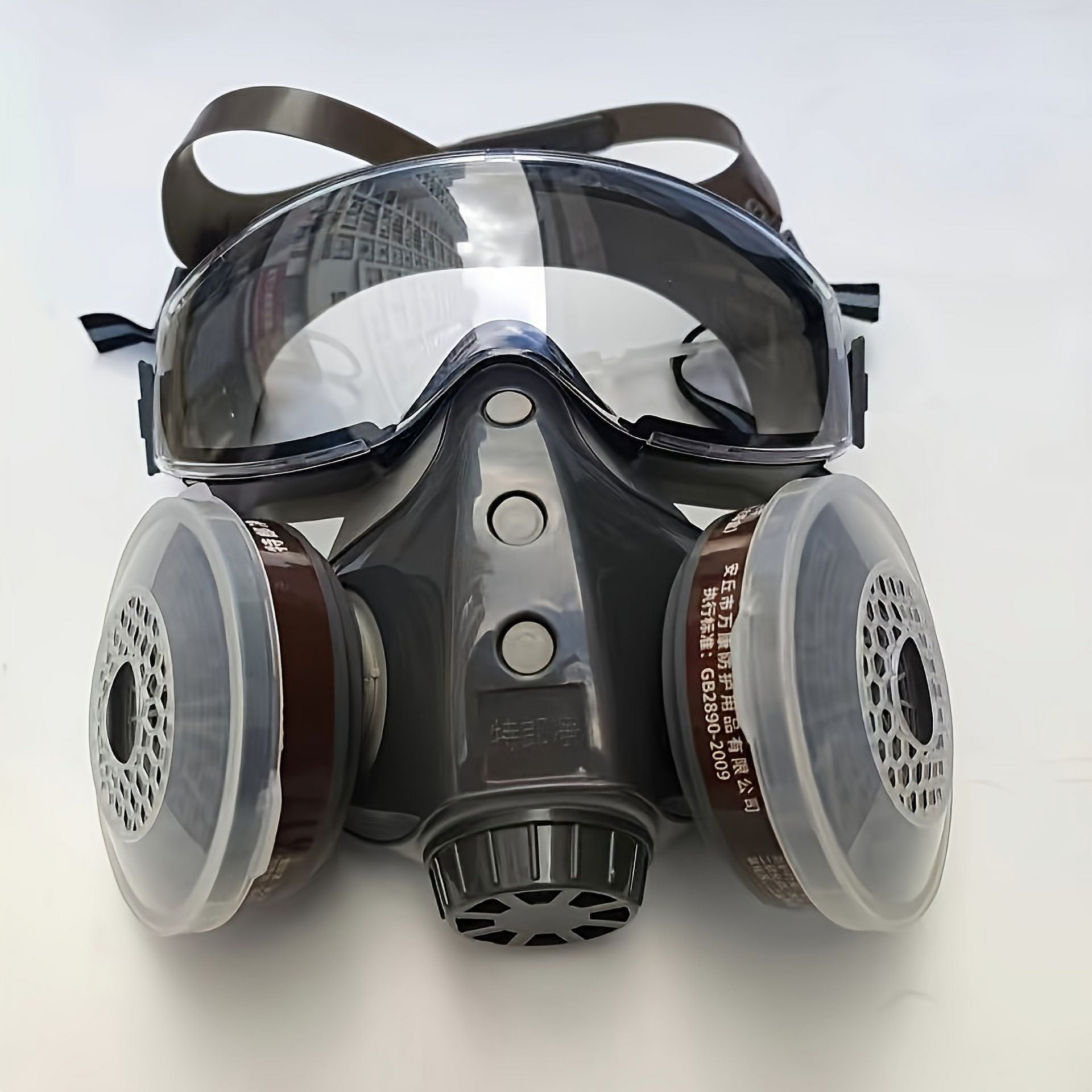 Reusable Respirator Mask with Goggles - Hypoallergenic Chemical/Dust ...