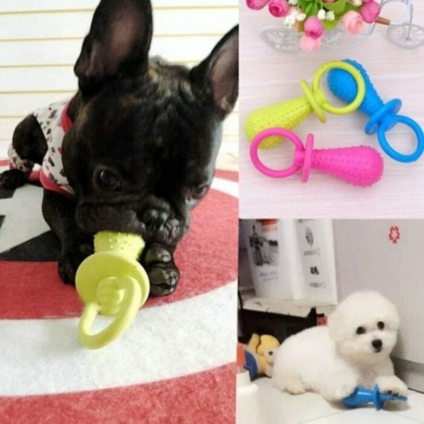 Reusable Rubber Pacifier Dog Toy - Walmart.com
