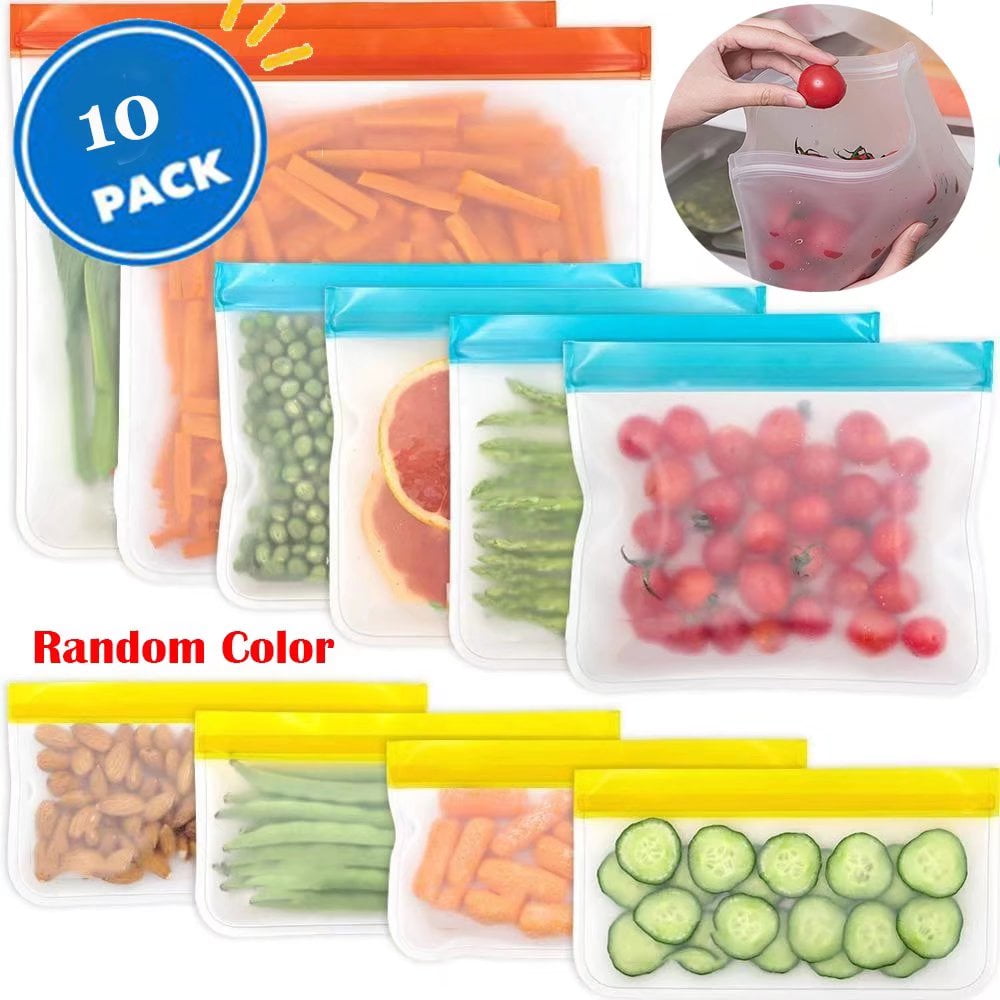 Reusable Sandwich Bags, Leak Proof Slice & Plastic Lunch Bags, Sandwich ...