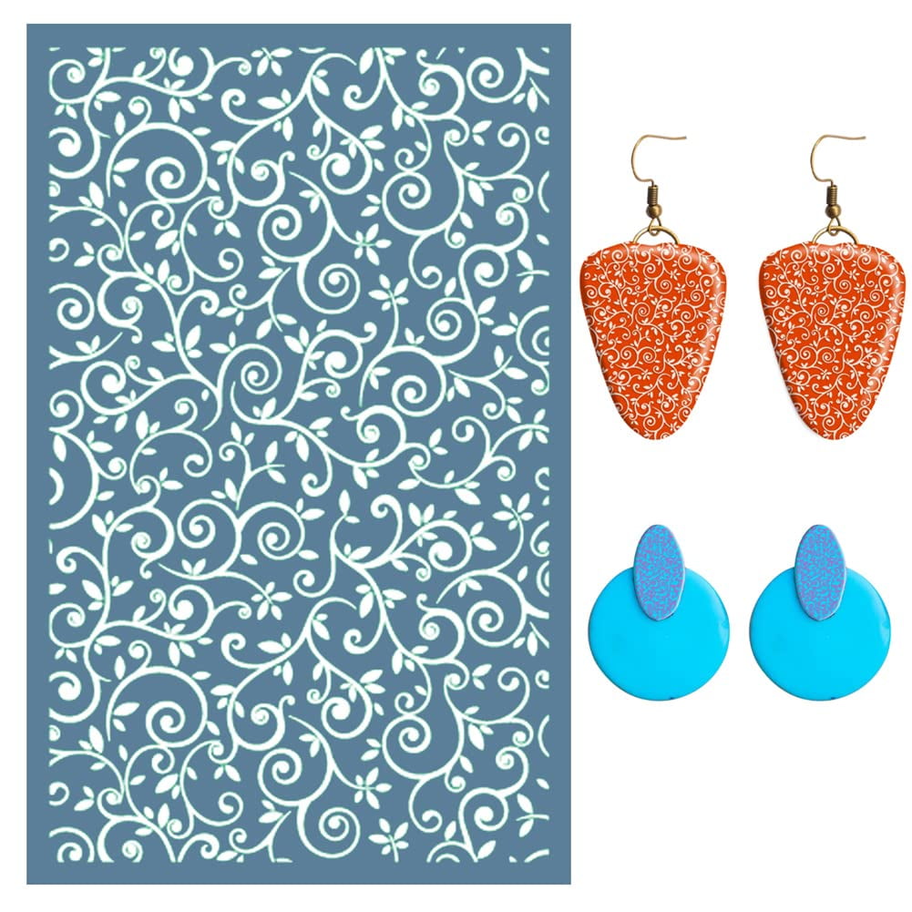 Reusable Screen Stencils for Polymer Clay, Boho Screen Stencils for ...