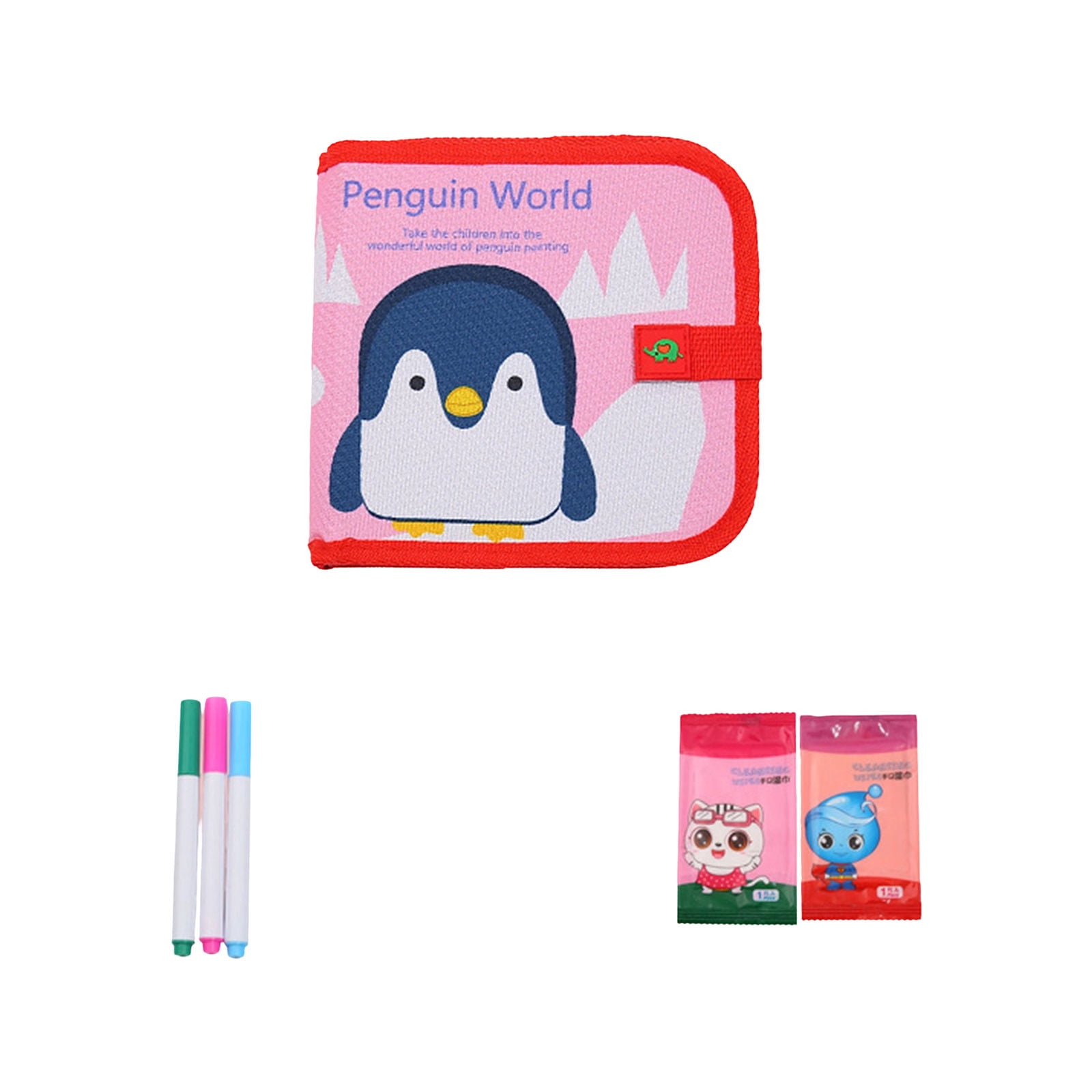 Reusable Scribble Book ，Kids Reusable Erasable Drawing Book Set 6 Pages ...