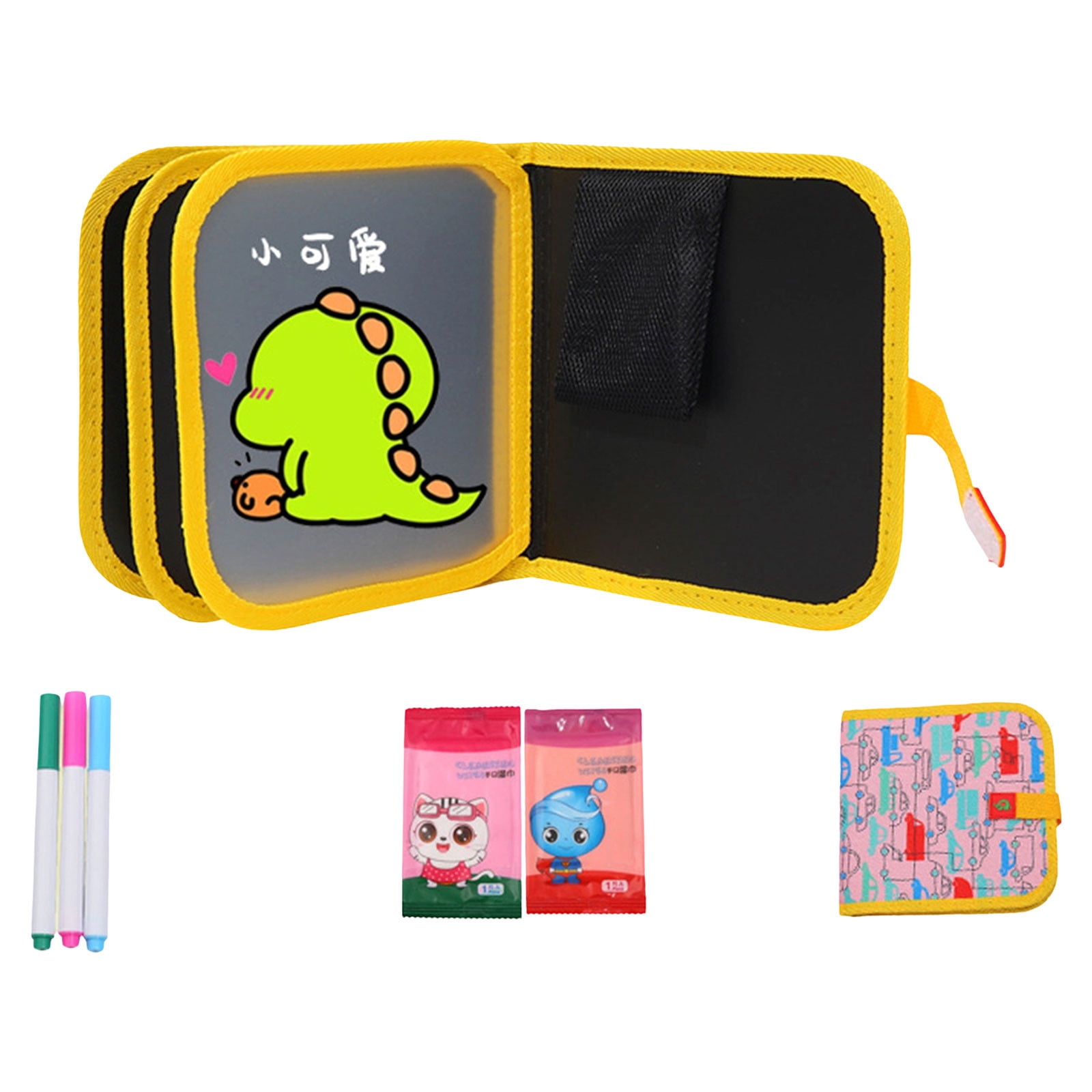 Reusable Scribble Book and Markers, Reusable Coloring Book, Portable ...