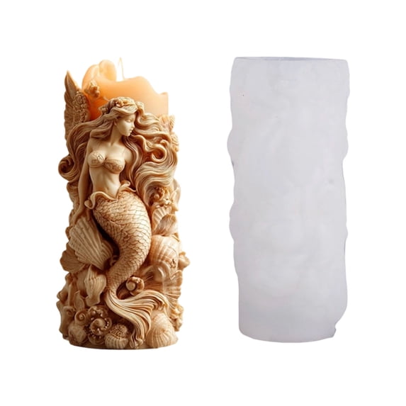 Reusable Sea Maiden Making Silicone Mold Safe Easily Release Perfect ...