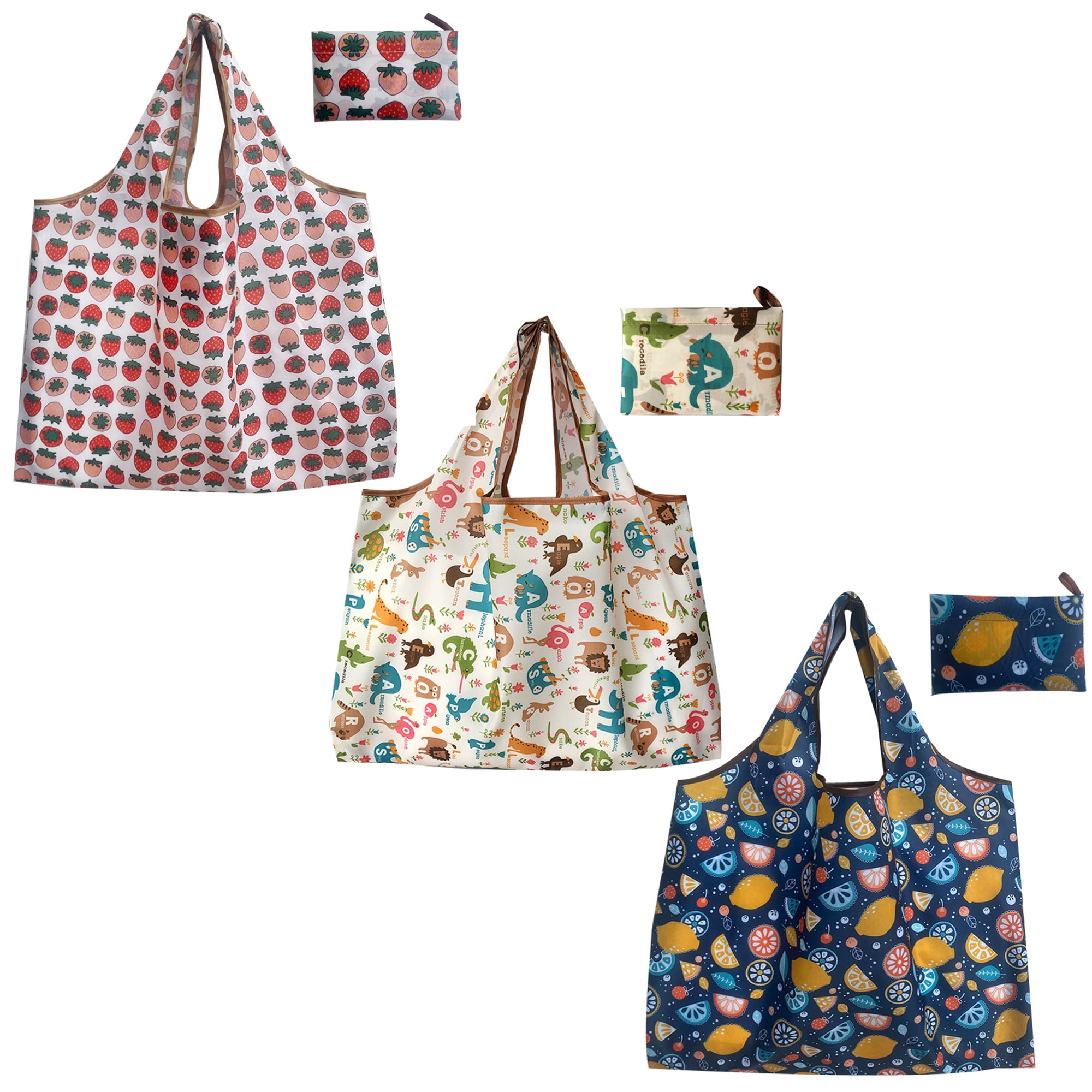 Reusable Shopping Bags Machine Washable Large Grocery Bags with Handles ...