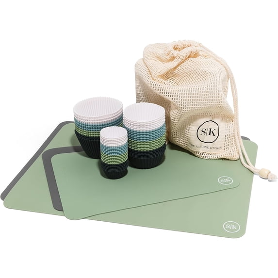 Reusable Silicone Baking Cups, Non-Toxic, BPA Free, Dishwasher Safe ...