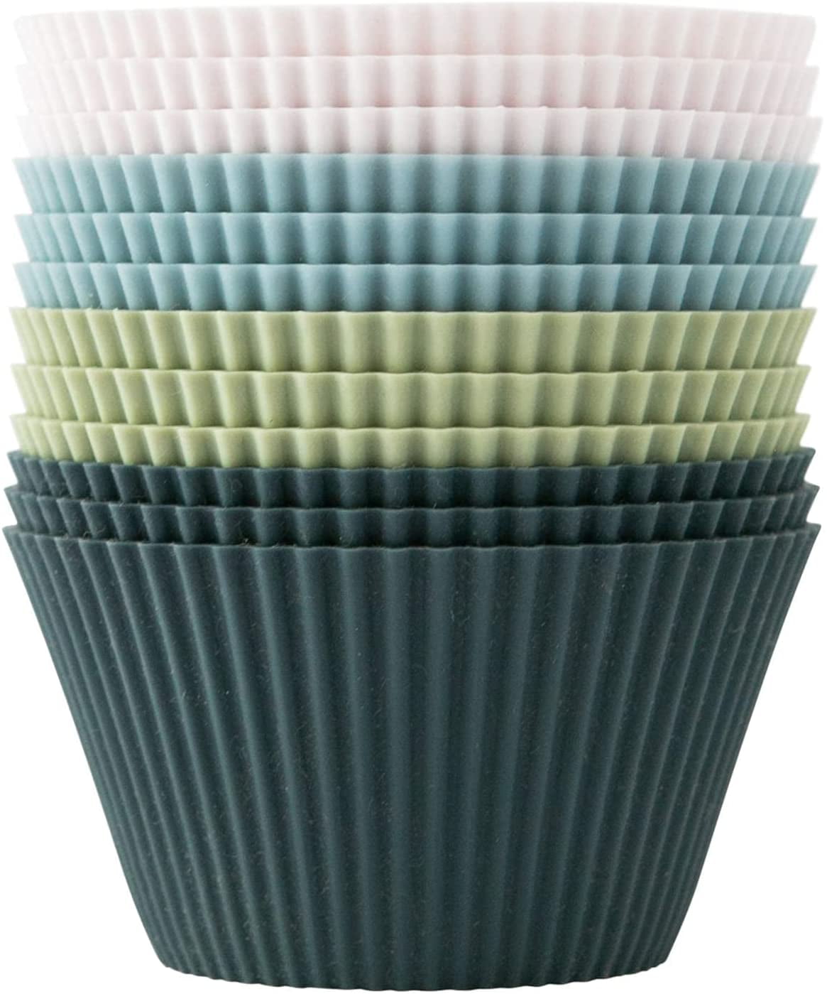 Reusable Silicone Baking Cups, Non-Toxic, BPA Free, Dishwasher Safe ...