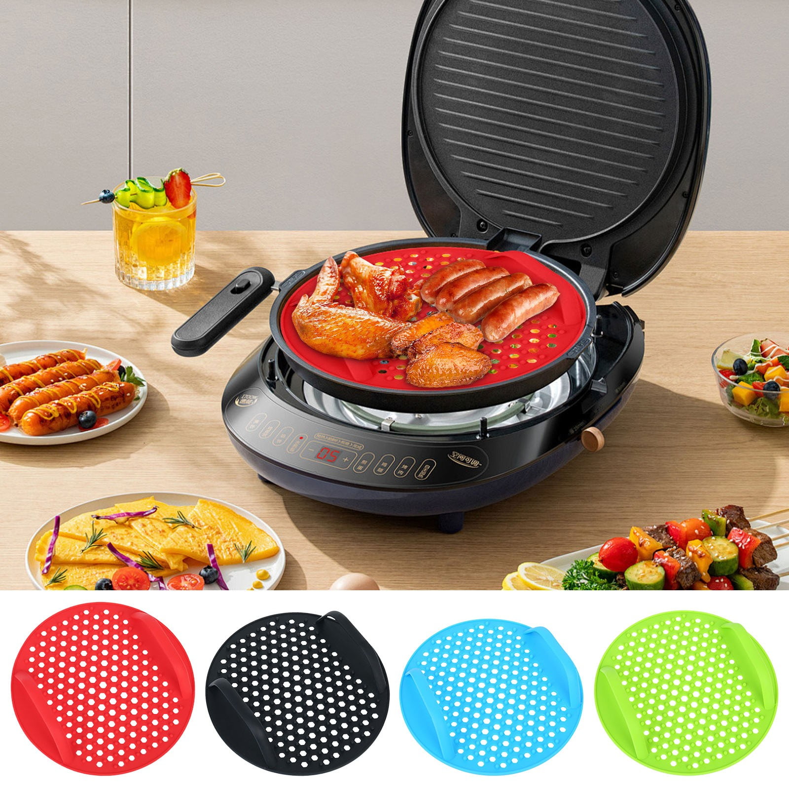 Reusable Silicone Baking And Frying Tray - Non-Stick Food Grade Cooking ...