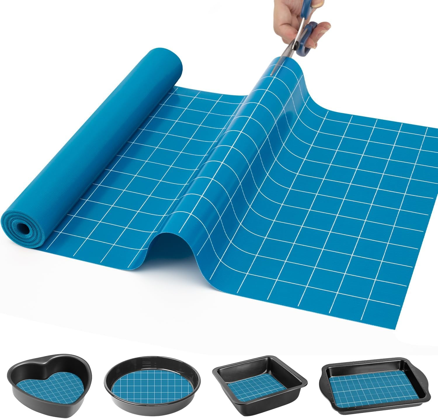 Reusable Silicone Baking Mat - Cut To Size for Baking, Oven, Air Fryer ...
