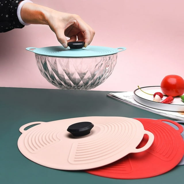 Reusable Silicone Bowl Lids Food Storage Suction Covers Fits Mugs ...