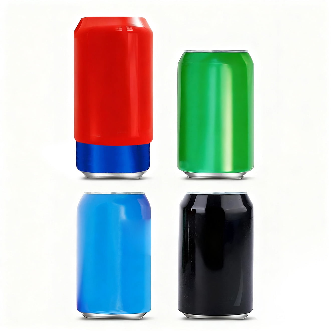 Reusable Silicone Can Covers, Soda Look-Alike Sleeves for 12oz Cans ...
