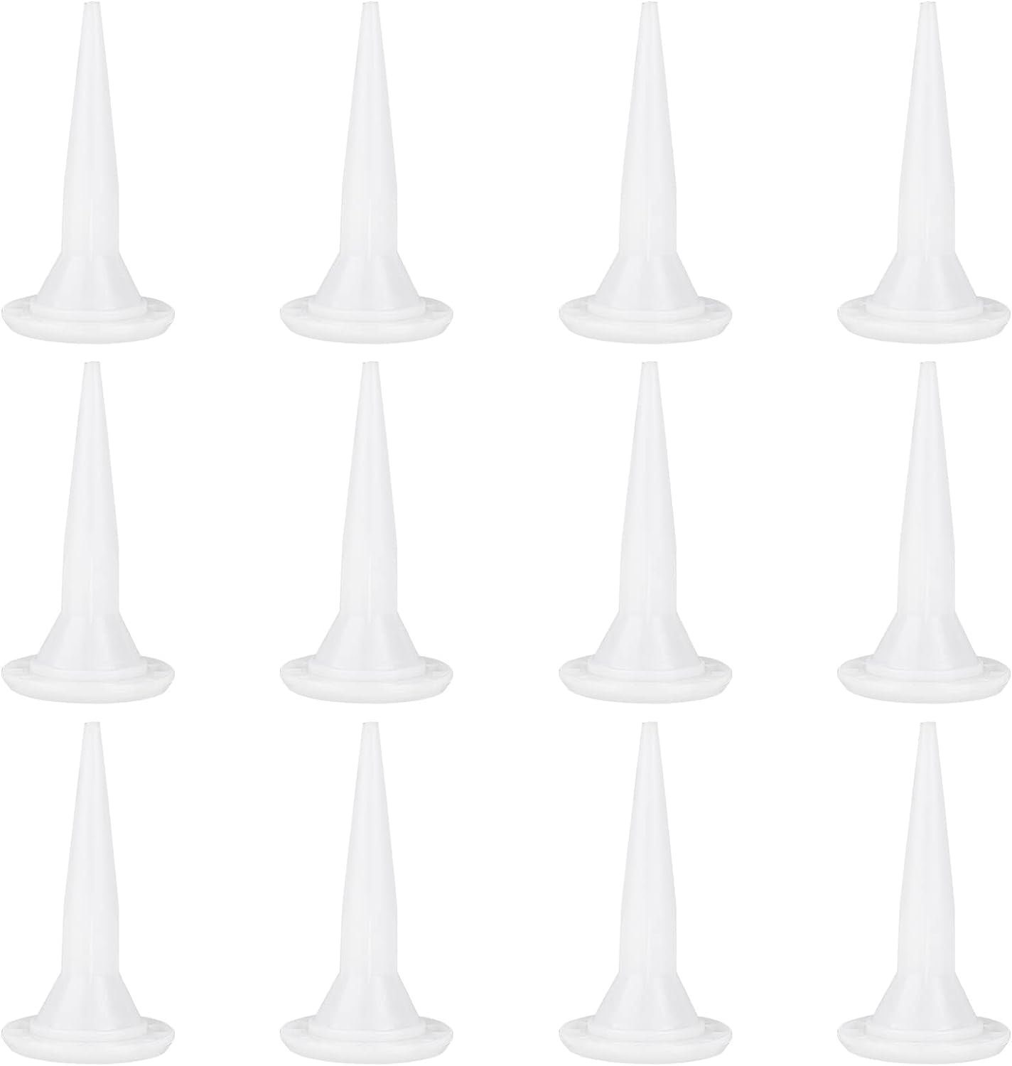 Reusable Silicone Caulking Nozzle Applicators Cones Nozzles White ...