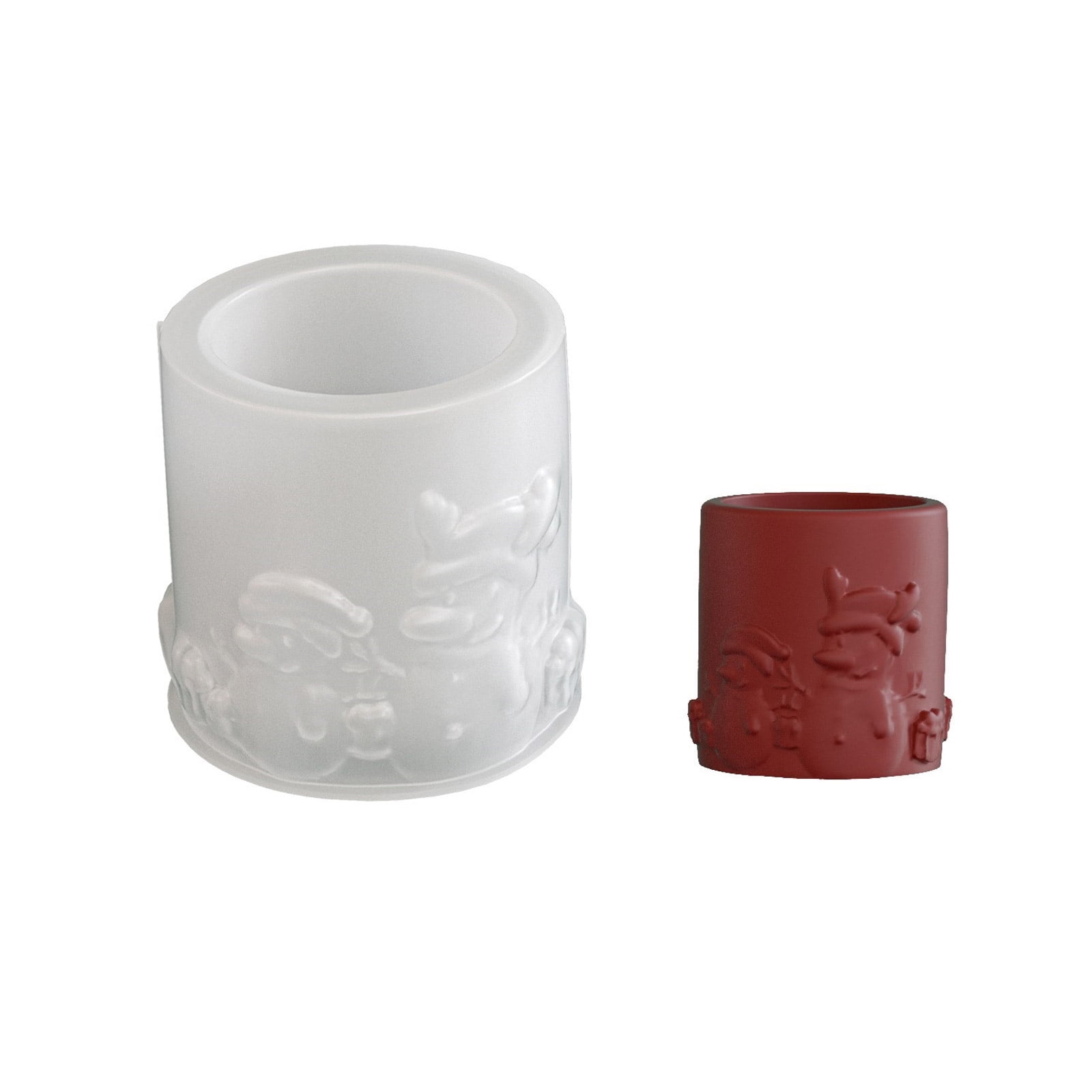 Santa Face Silicone Crafting Mold Smooth Surfaces Cup Making Moulds ...