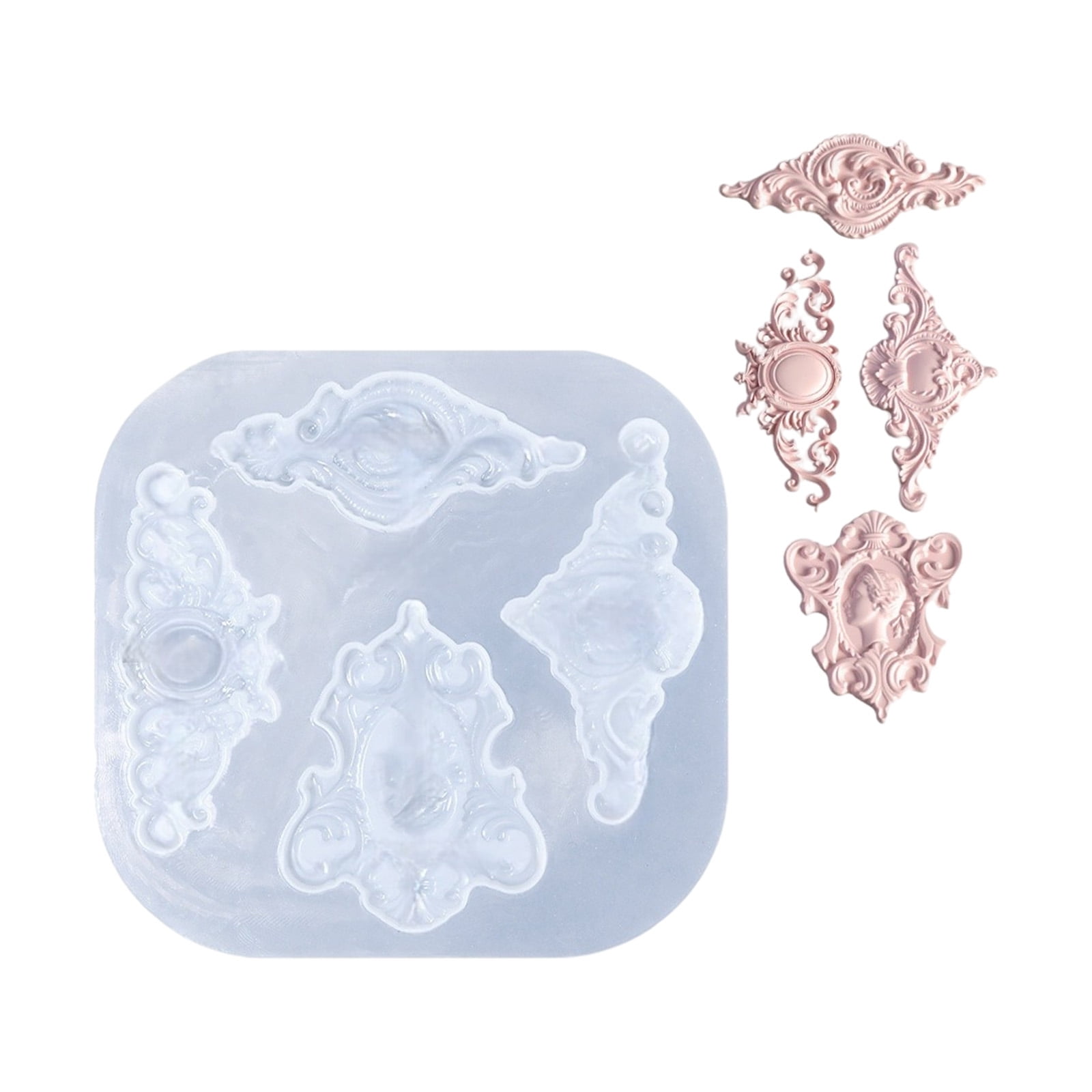Reusable Silicone Crafting Mold with Detailed Angel Relief Detailing ...