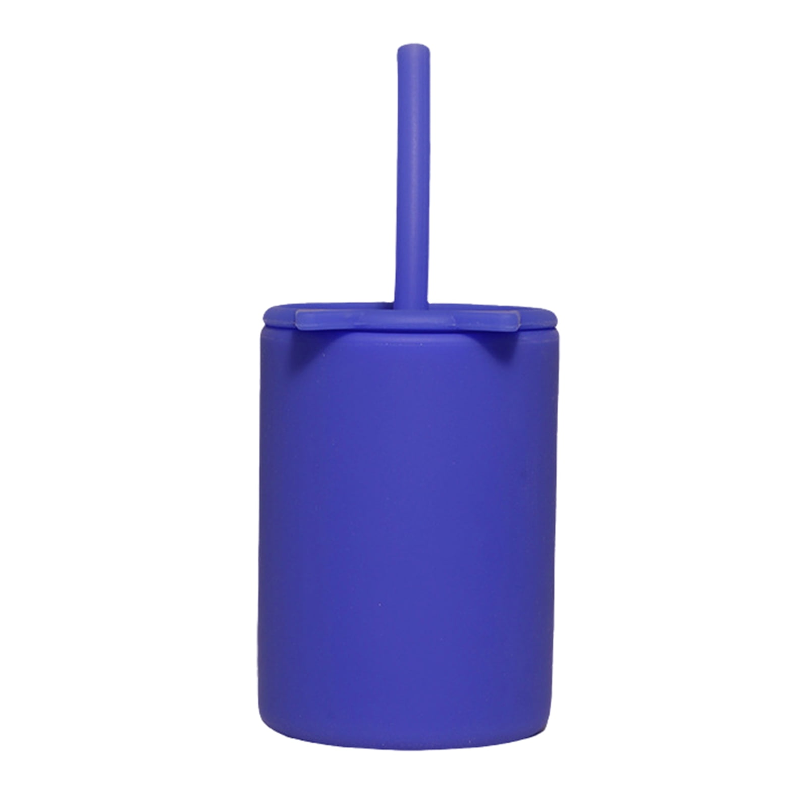 Reusable Silicone Cup 150ml Kids Toddler Cups with Lid Straws Reusable ...
