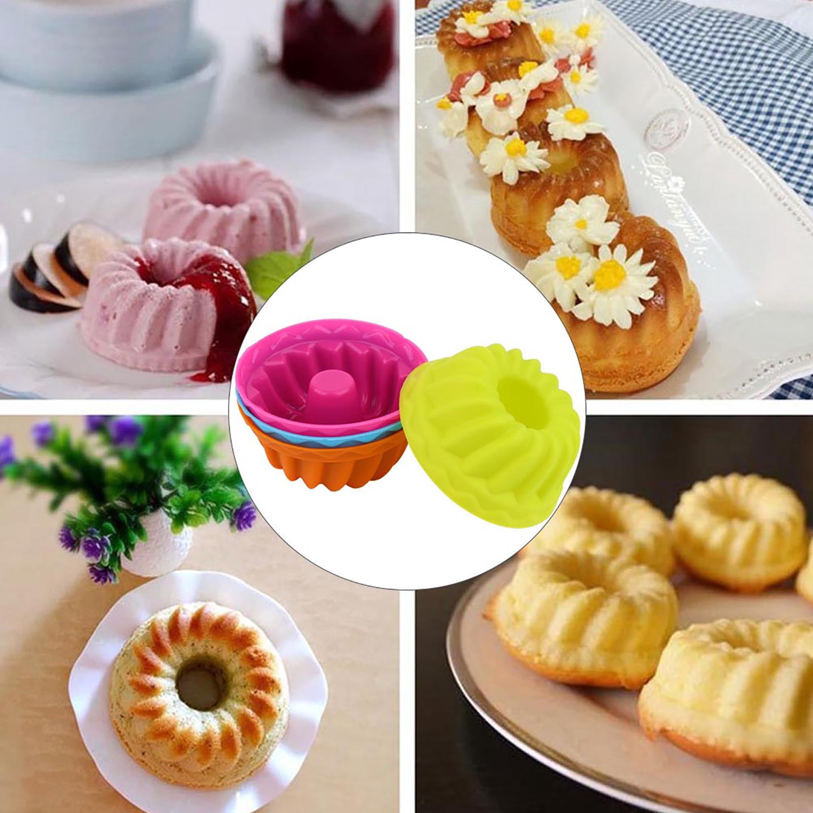 Reusable Silicone Cupcake Liners, 12 Pack Non,Stick Muffin Molds For ...