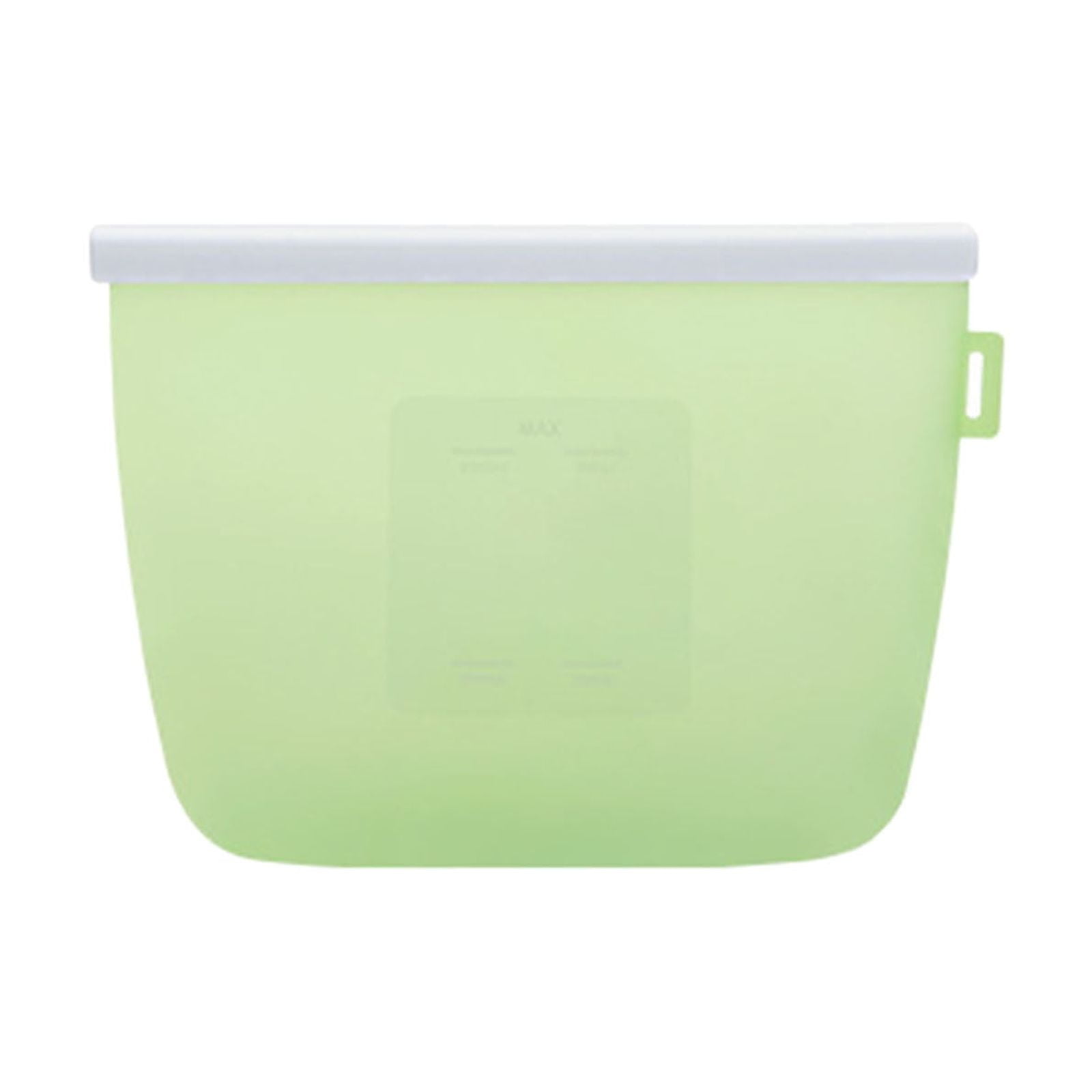 Reusable Silicone Food Storage Bags Meal Prep Containers Microwave ...