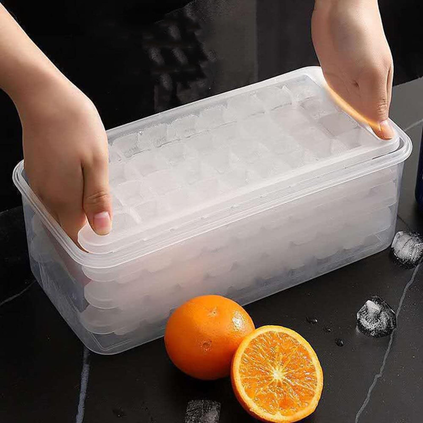 Reusable Silicone Food Trays Ice Grid Layer Commercial Ice Block ...