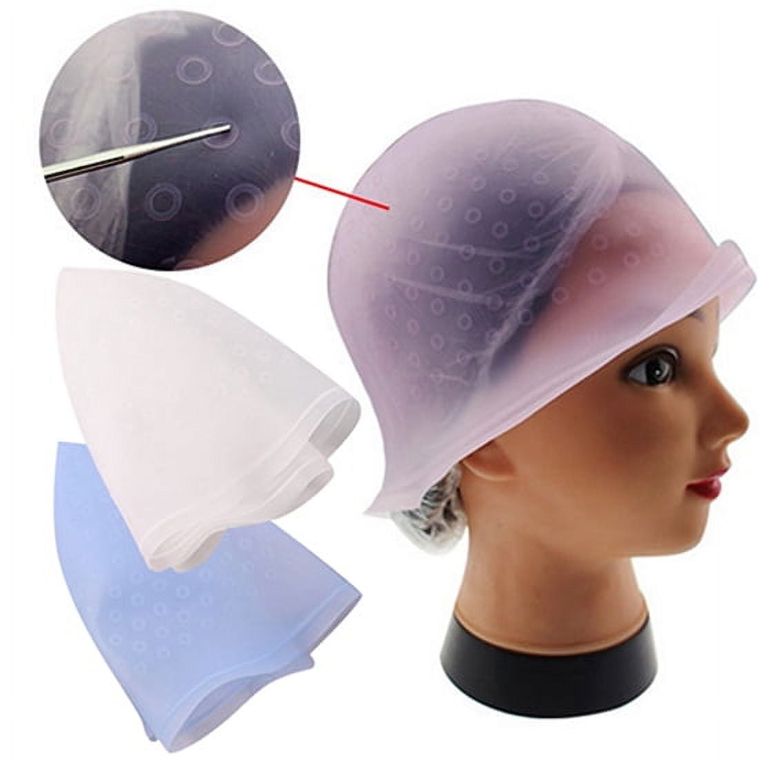 Reusable Silicone Hair Staining Cap Highlighting Cap Multicolor Hair ...