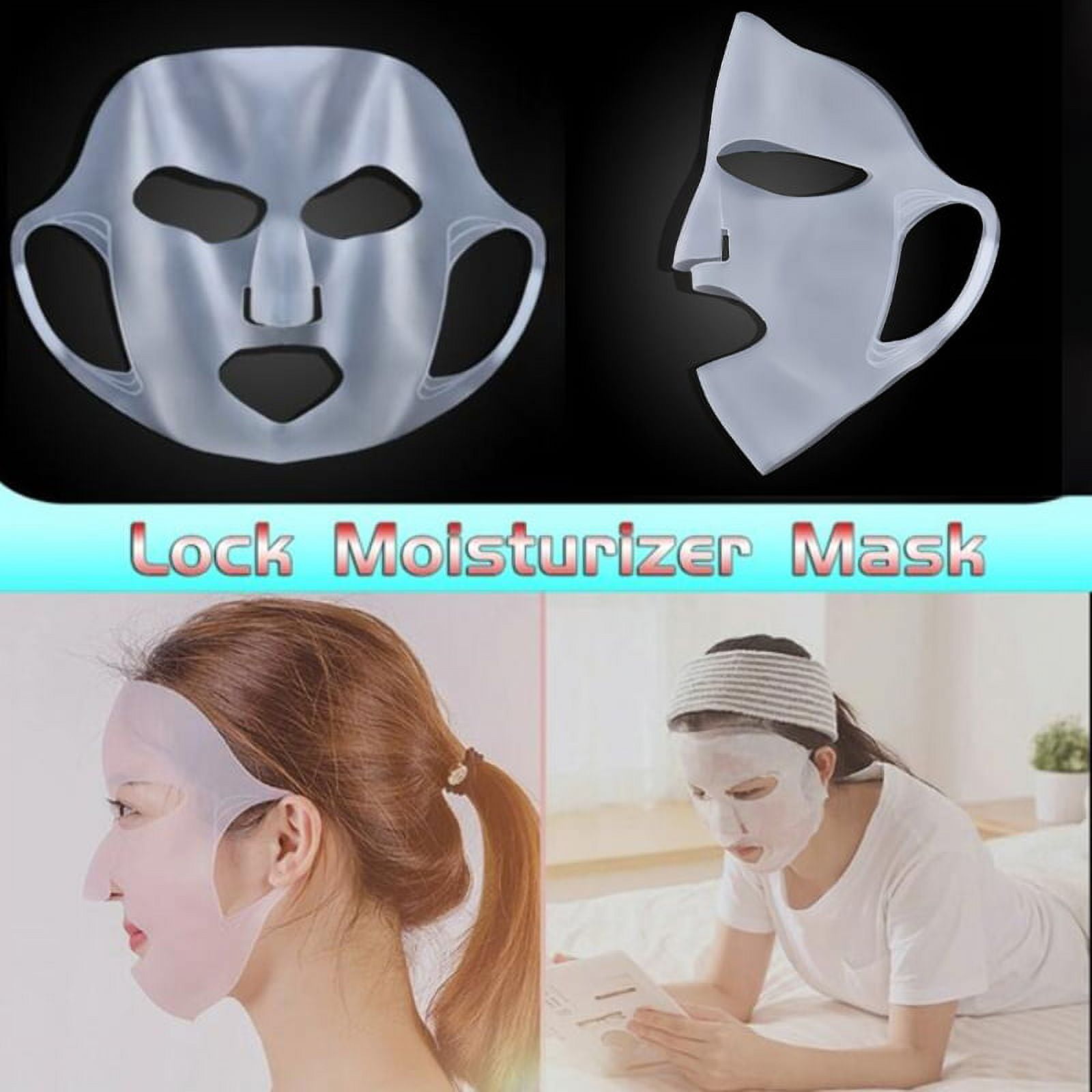 Reusable Silicone Moisturizing Mask Facial Care Prevent Evaporation ...