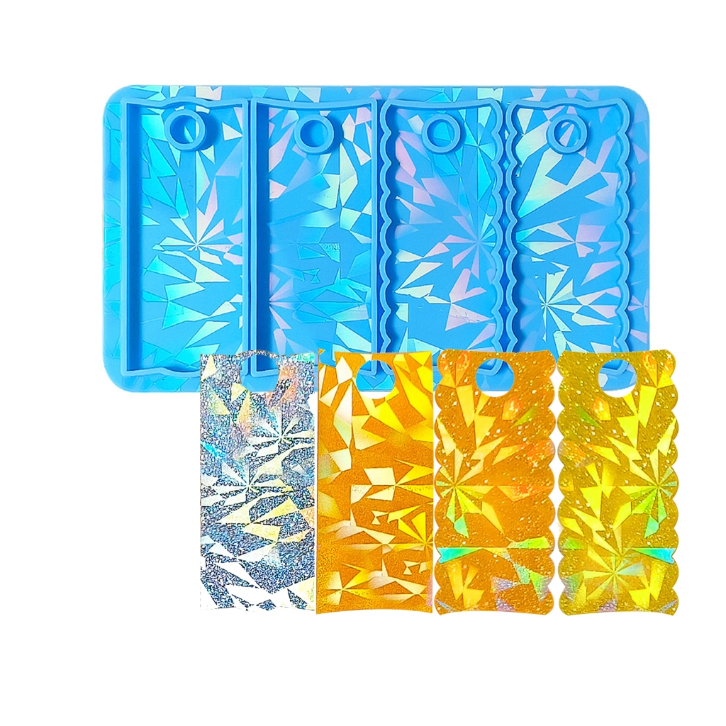 Reusable Silicone Mold for Cup Lid Labels Flexible Name Plate Resin ...