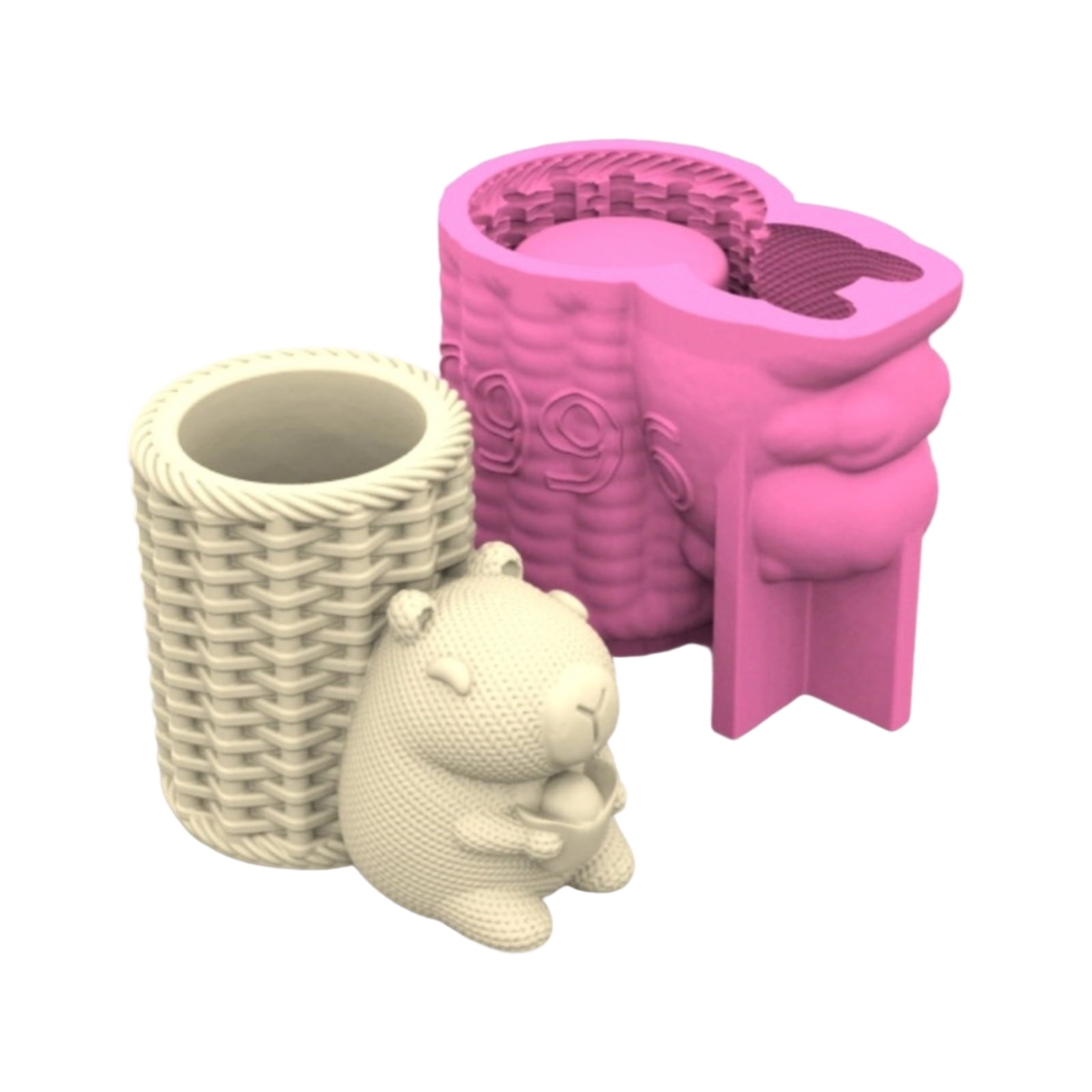 Reusable Silicone Mould Epoxy Resin Plant Holders Molds Capybaras Shape ...