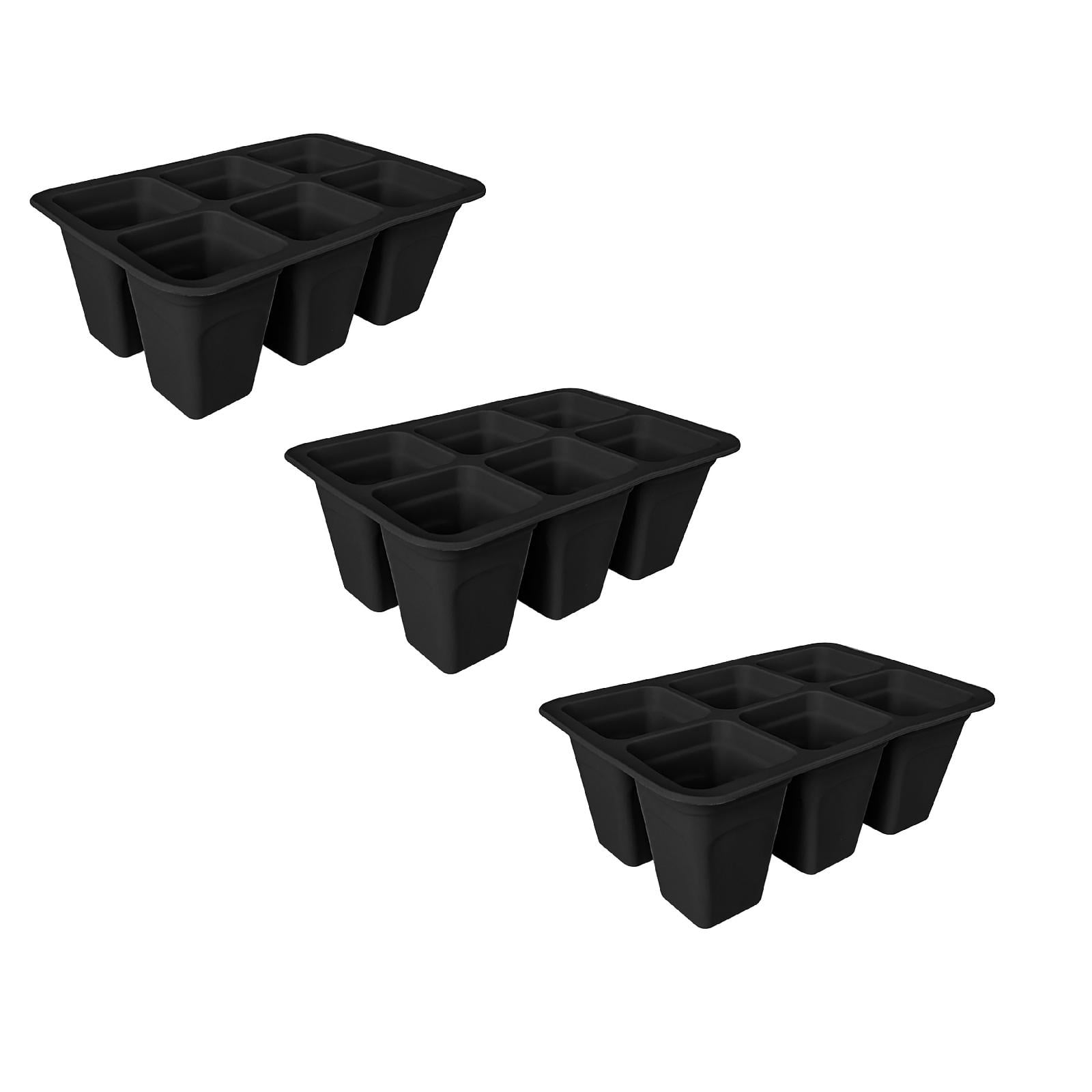 Reusable Silicone Starter Tray - 6-Cell Propagation Kit for Vegetables ...