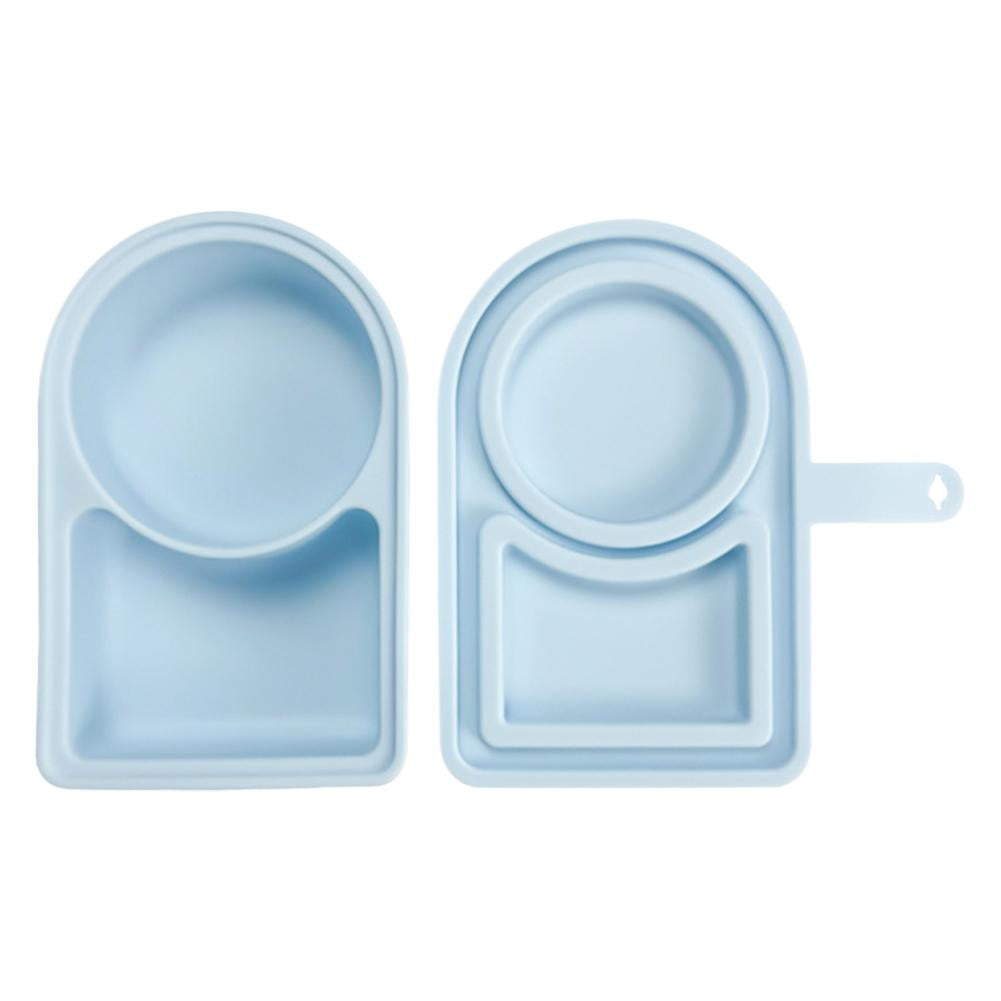 Reusable Silicone Snack Containers, Double Compartment Condiment ...