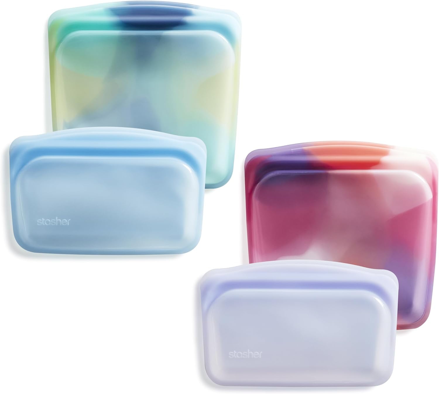 Reusable Silicone Storage Bag, Food Storage Container, Microwave and ...