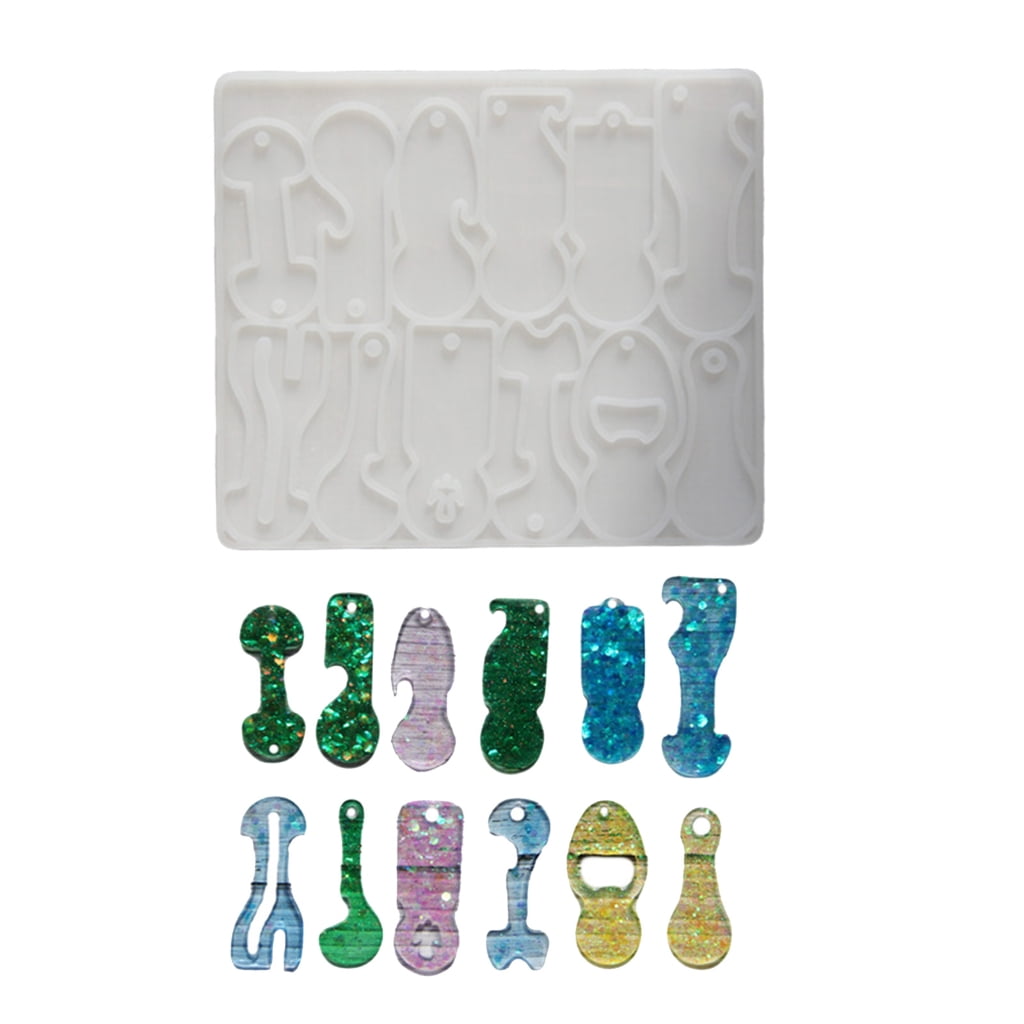Reusable Silicone Trolley Tokens Flexible Resin Keychain Crafting Tool ...
