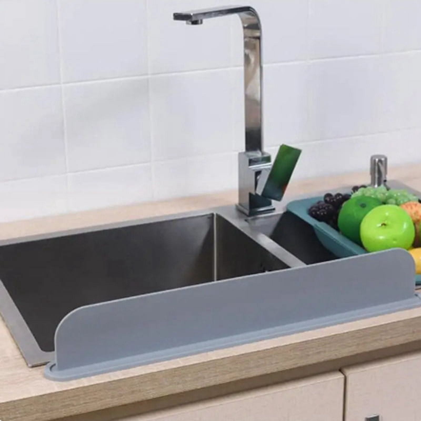 Reusable Sink Splash Guard Silicone Countertop Water Baffle Prevent ...