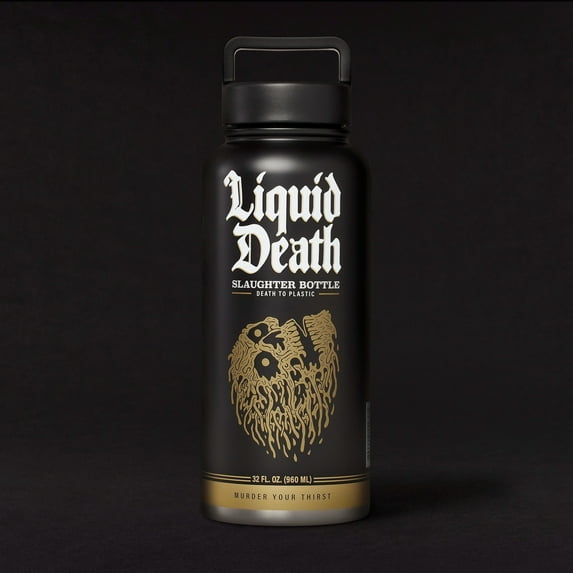 Liquid Death Reusable Water Bottle, Eternal Hydration, Durable Thirst ...