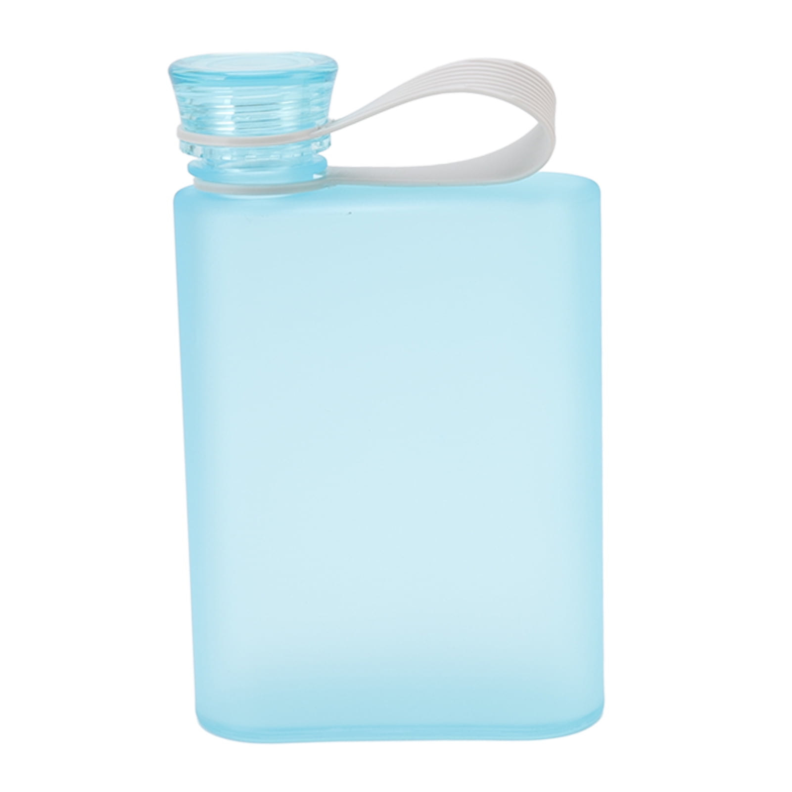 Reusable Slim Flat Water Bottle, Transparent Design Leak Proof ...